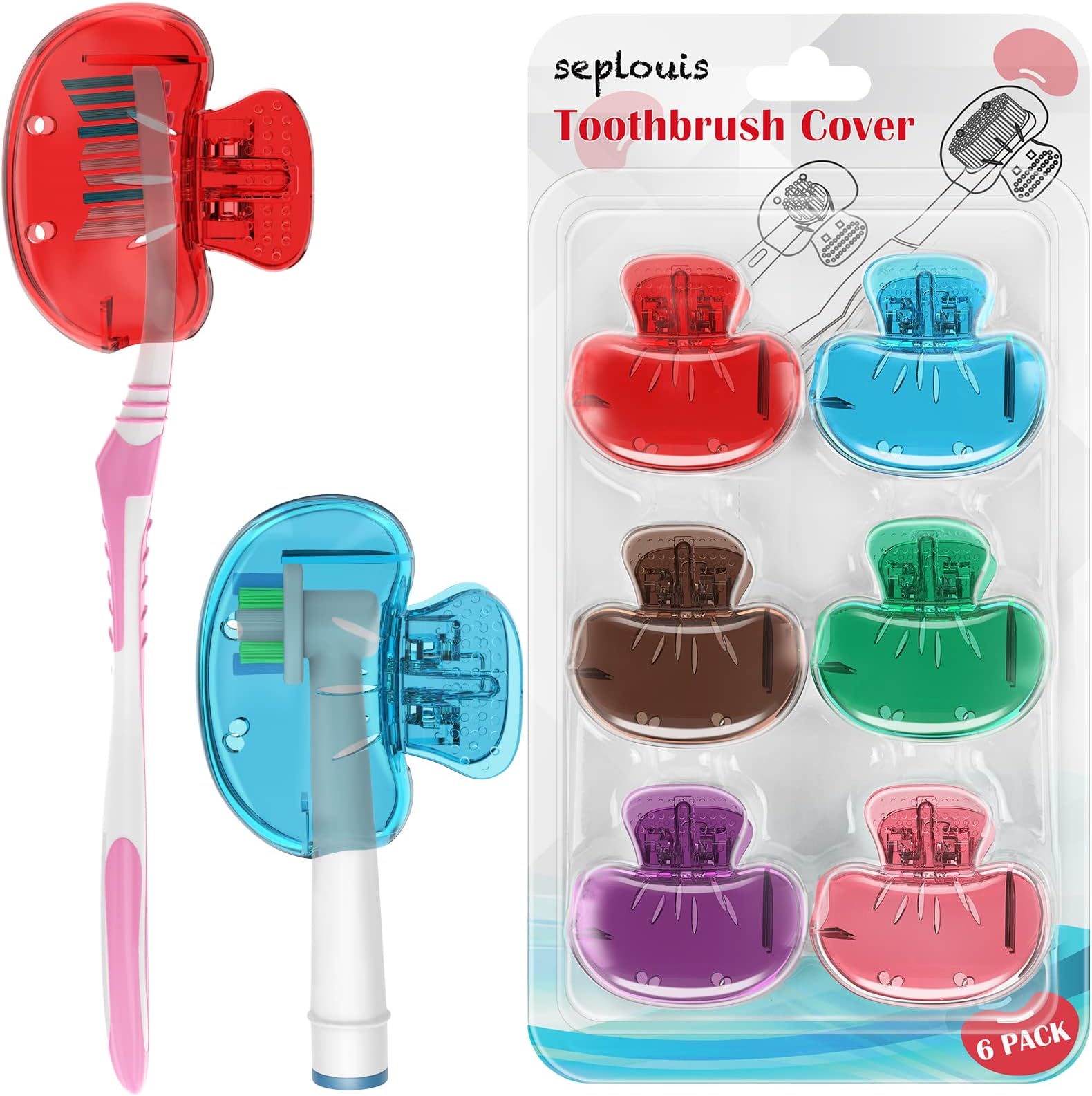 Amazon.com: Nincha Snap-on Toothbrush Head Cover for Manual and Powered ...