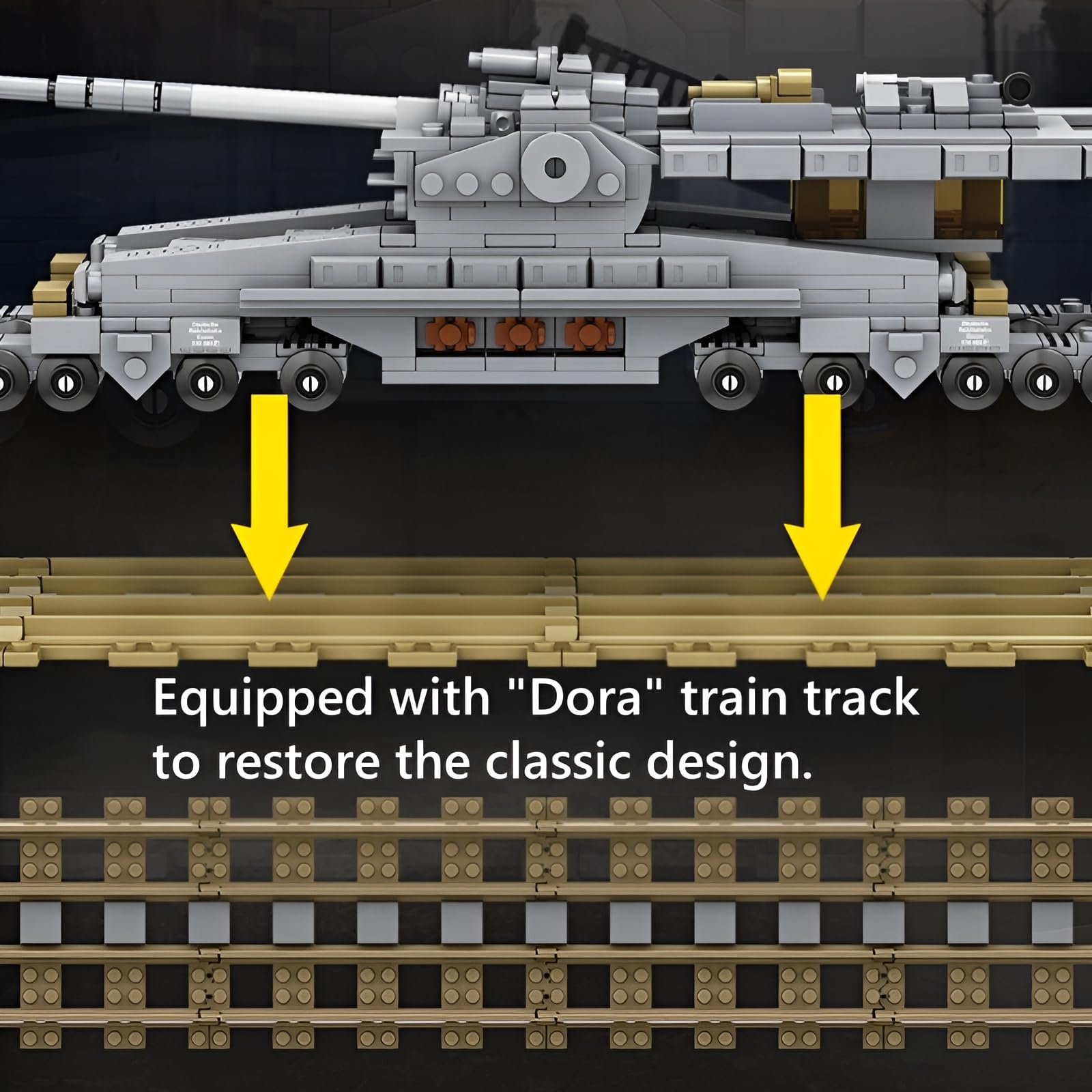 Military Tank Building Kit, 628 PCS Army Dora Tank Building Kit for ...