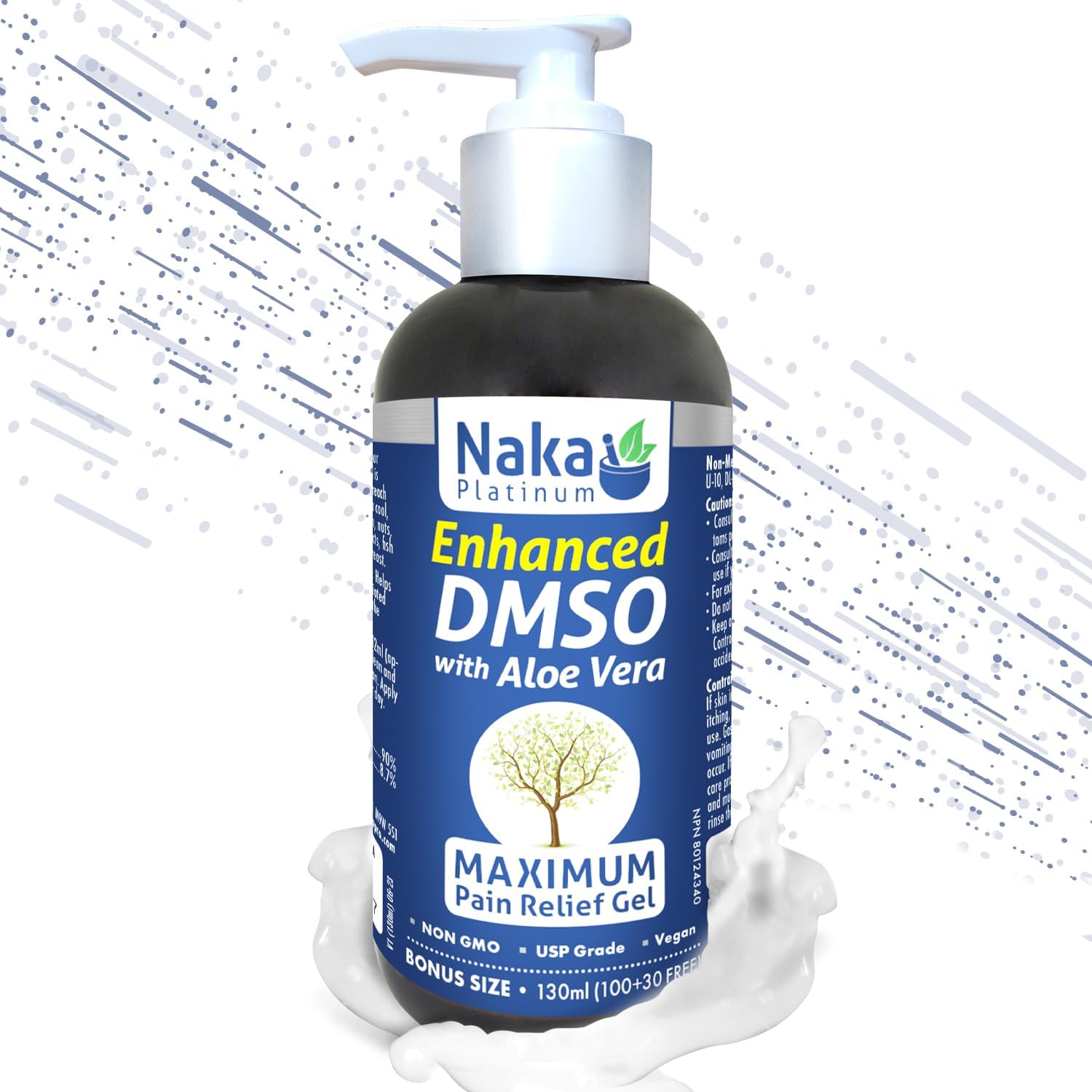 NAKA Platinum DMSO Aloe Vera Maximum Pain Relief Gel for Joints