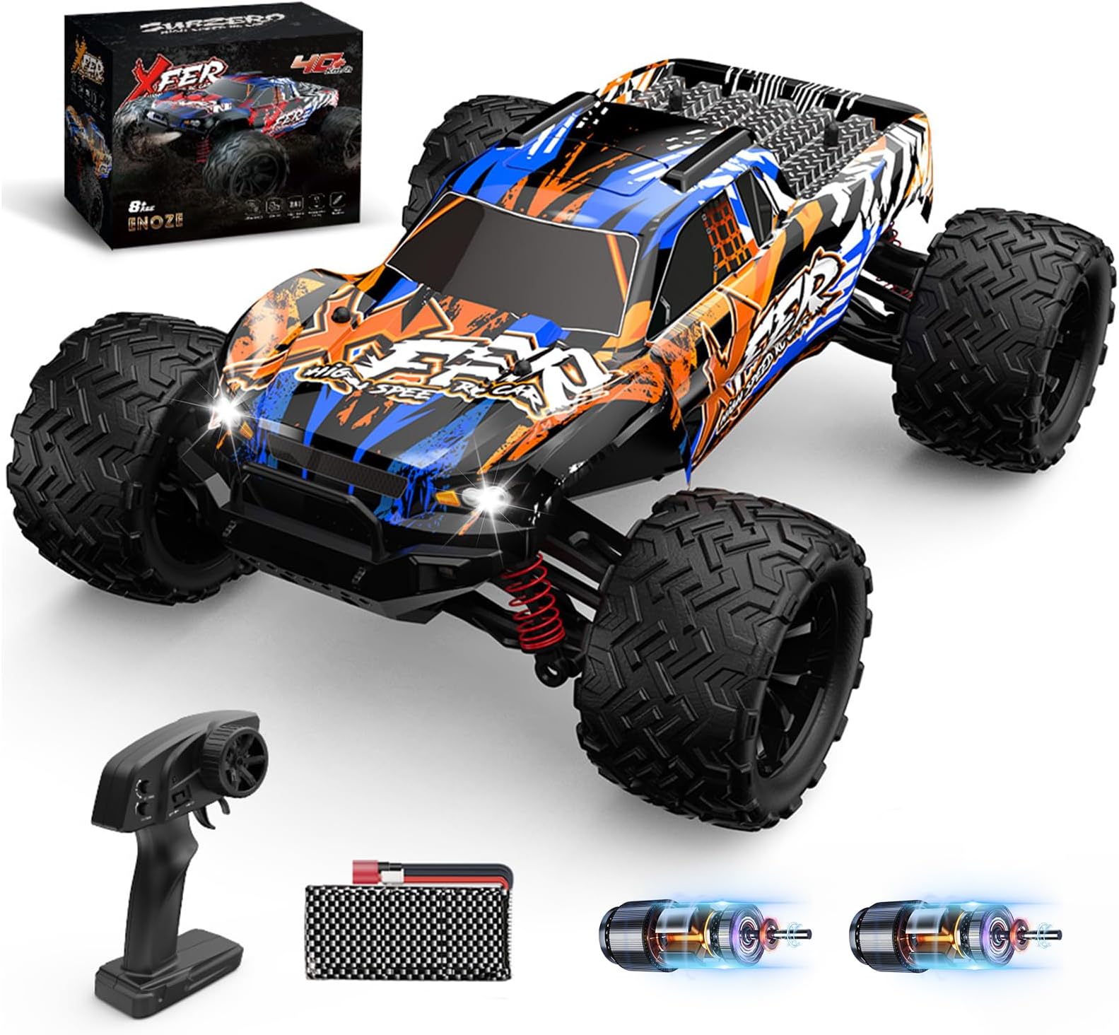 Hiitytin Remote Control Car, 1:16 Scale Rc Cars - Kids, Black : Amazon ...