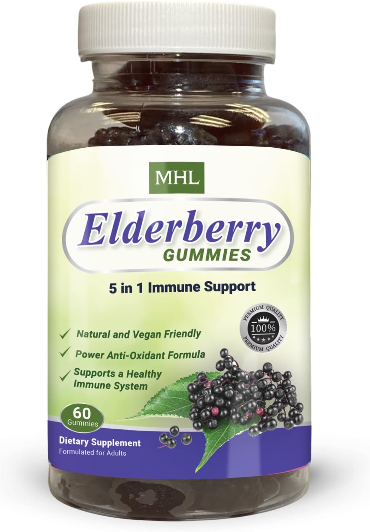 Amazon.com: Nature’s Sambucus Elderberry Gummies, Immune Support for ...