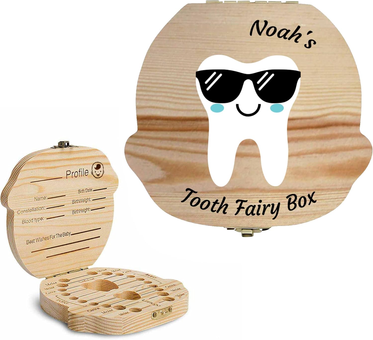 Amazon.com: Artsadd Custom Tooth Fairy Box for Kids Personalized ...