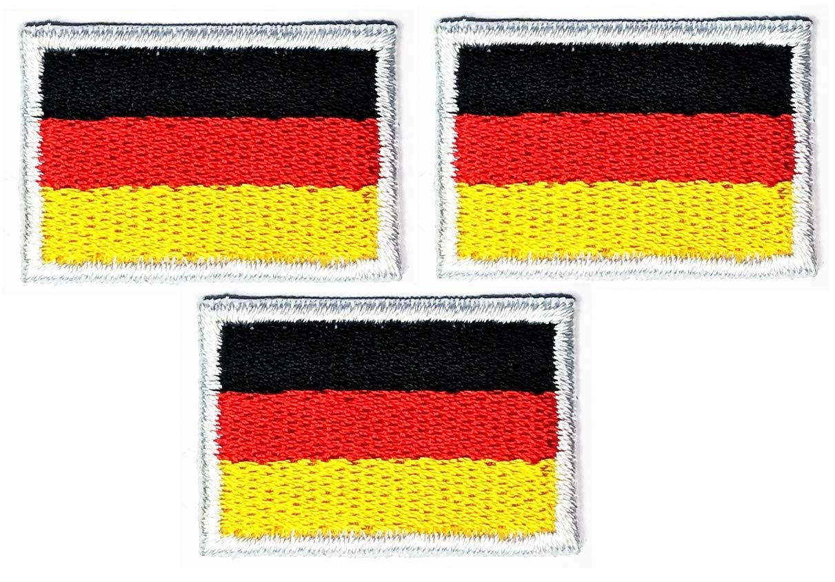Snapklik.com : Patch Set Of 3 Mini Flag 06X11 Germany Flag Applique ...