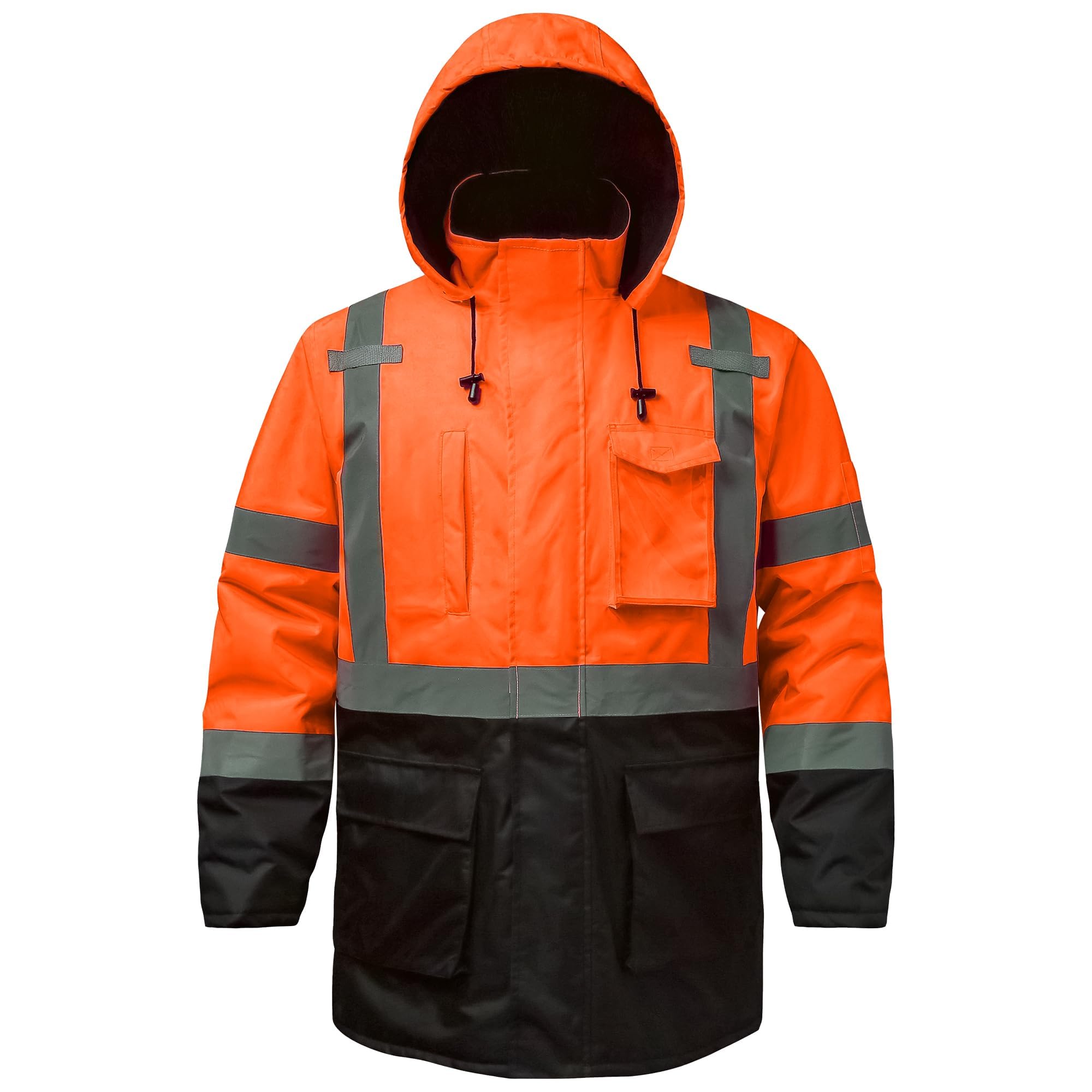 Reflective jacket,High visibility jackets for men&women,Waterproof Hi ...