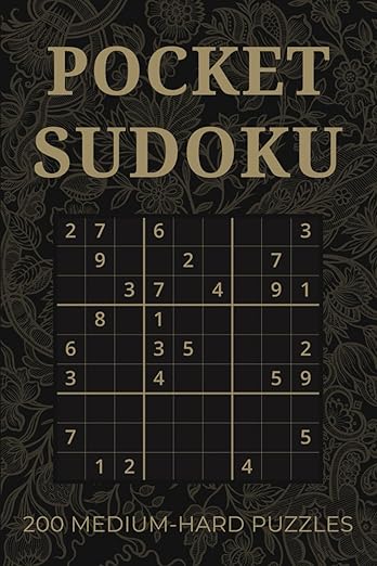 Pocket Sudoku Puzzle Book: Medium to Hard Puzzles | 4 x 6 Inches Travel ...