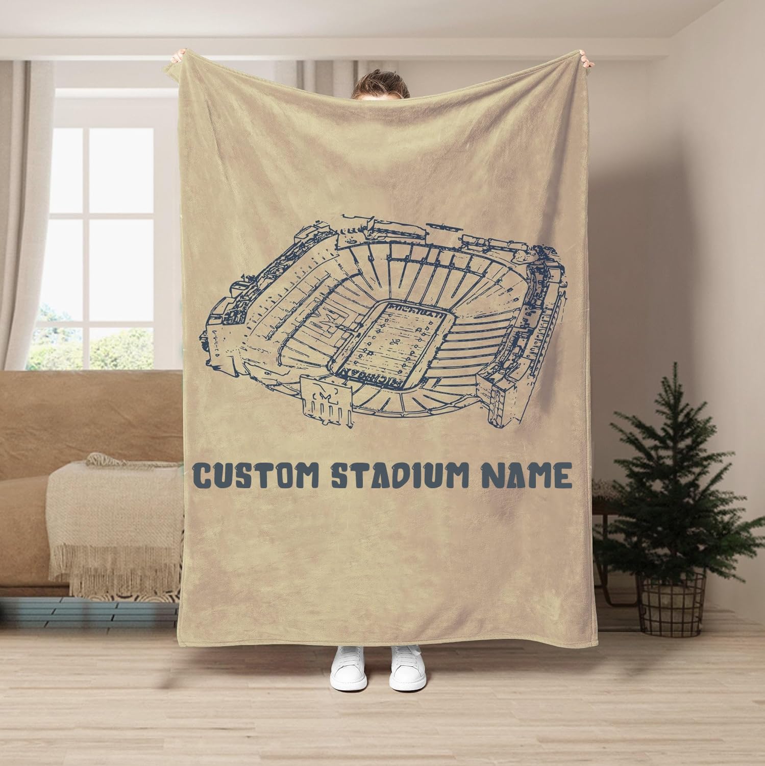 Personalized Football Blanket Custom Football Blankets Personalized ...