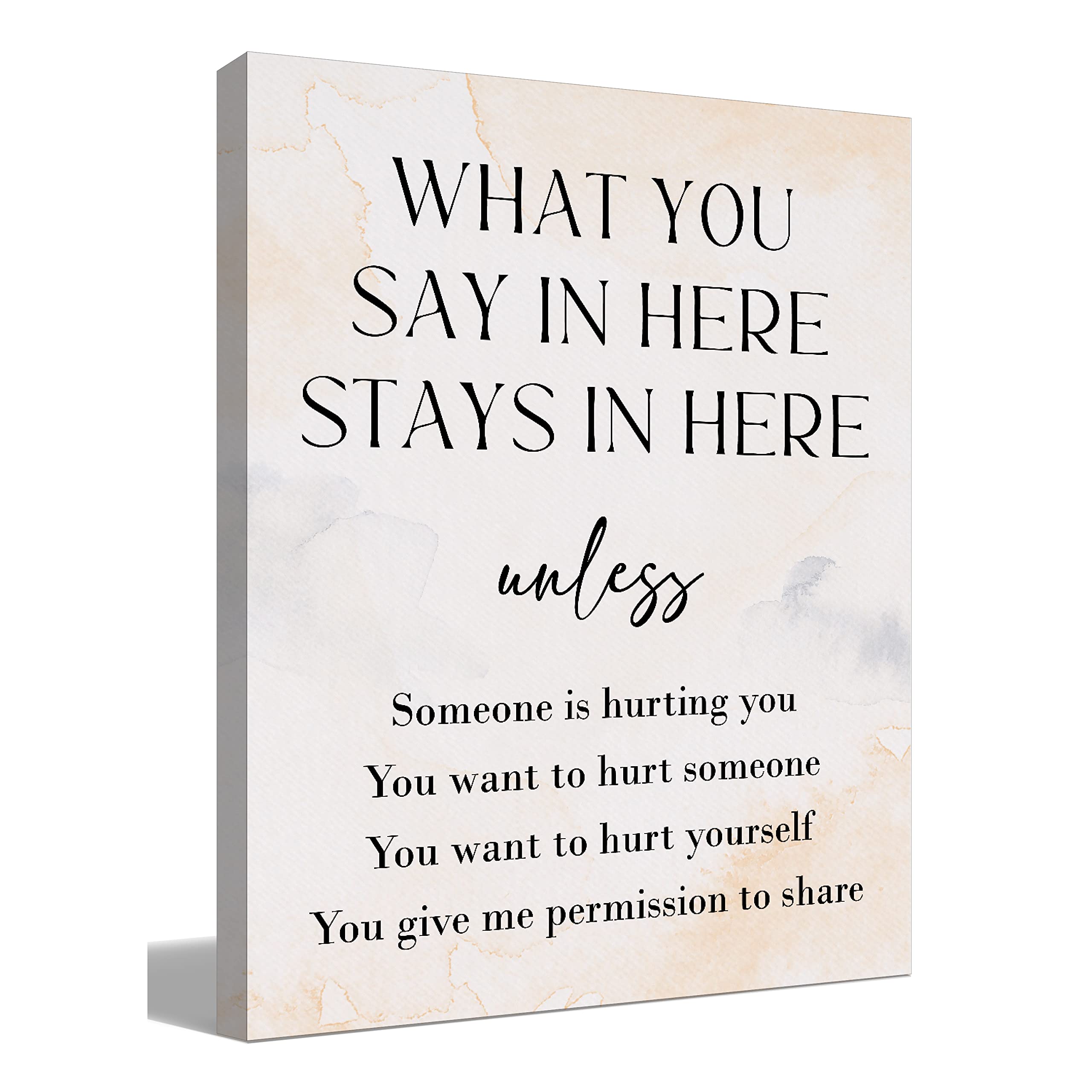 Amazon.com: BIWSHA Safe Space Wall Art Prints Decor for Home Classroom ...