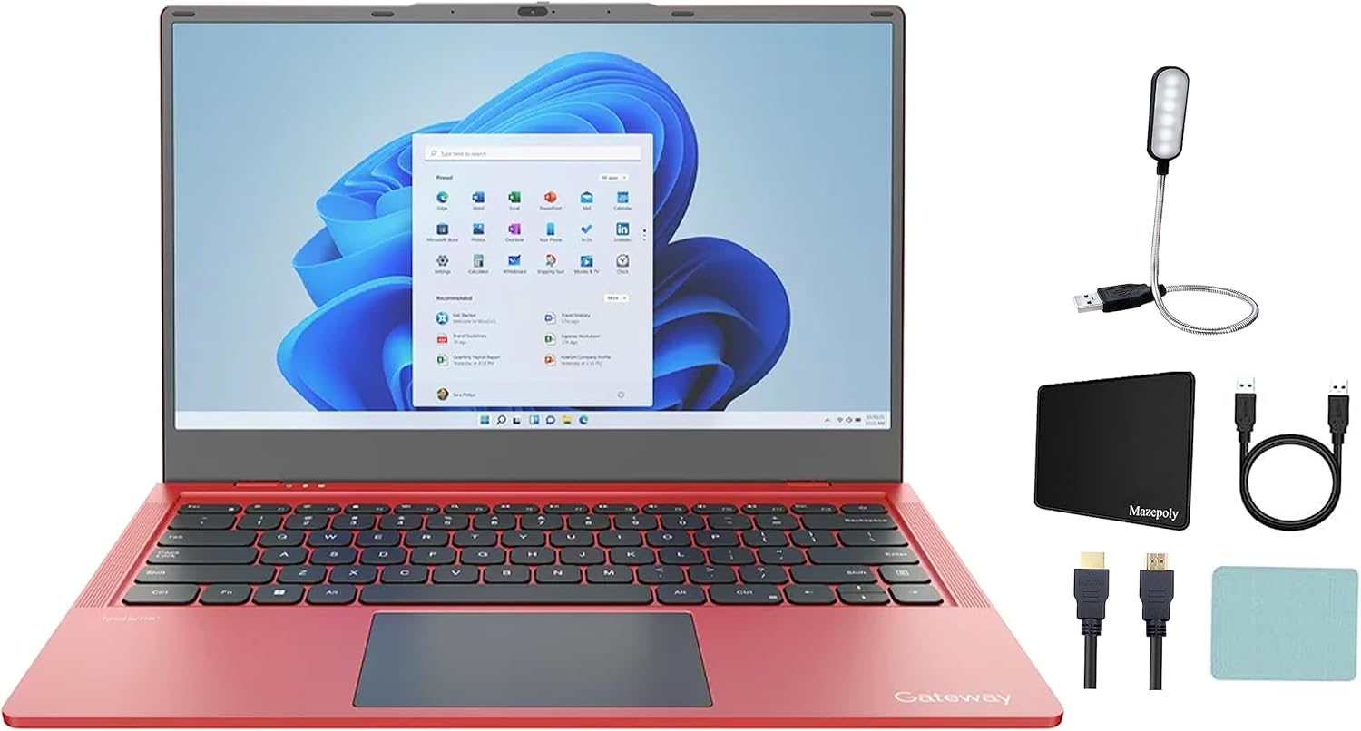 Amazon.com: Gateway 15.6" HD Ultra Slim Notebook, Intel® Celeron® N4020 ...