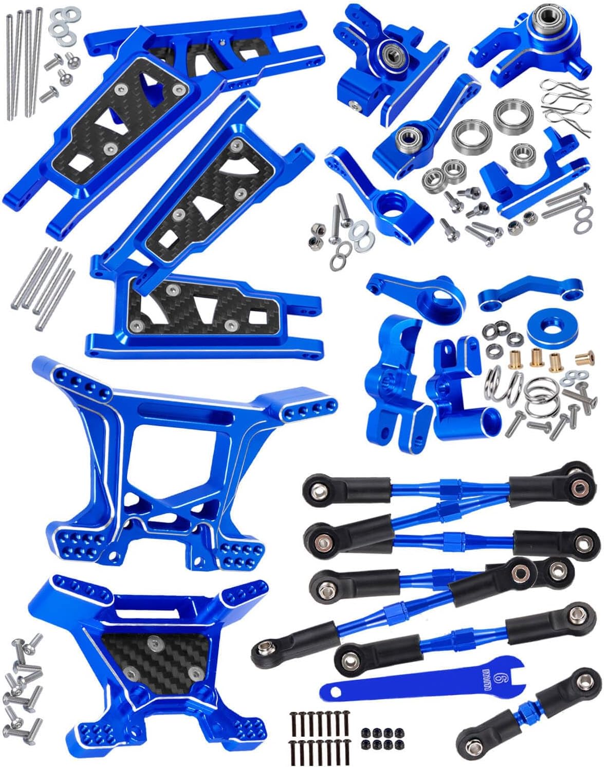 Amazon.com: RCMYou Upgrades Part for 1/10 Rustler 4x4 VXL/Rustler 4x4 ...
