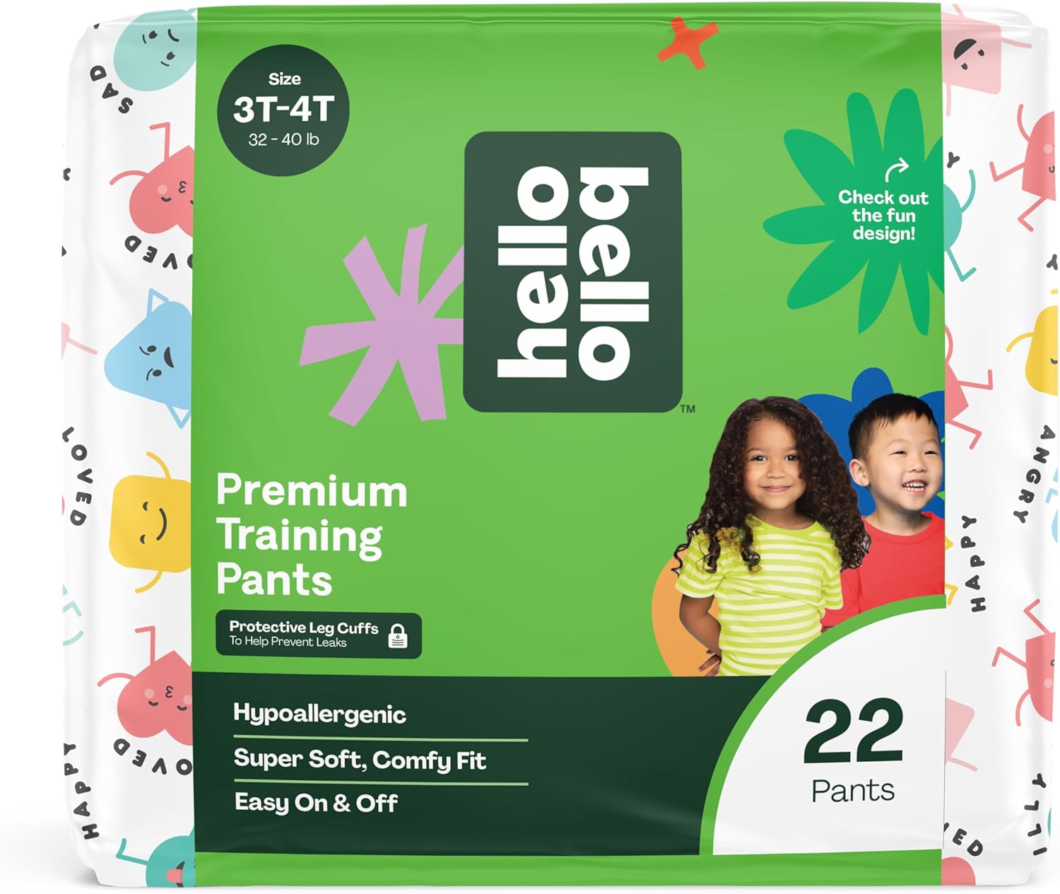 Amazon.com: Hello Bello Training Pants 3T-4T, All About Feelings Design ...