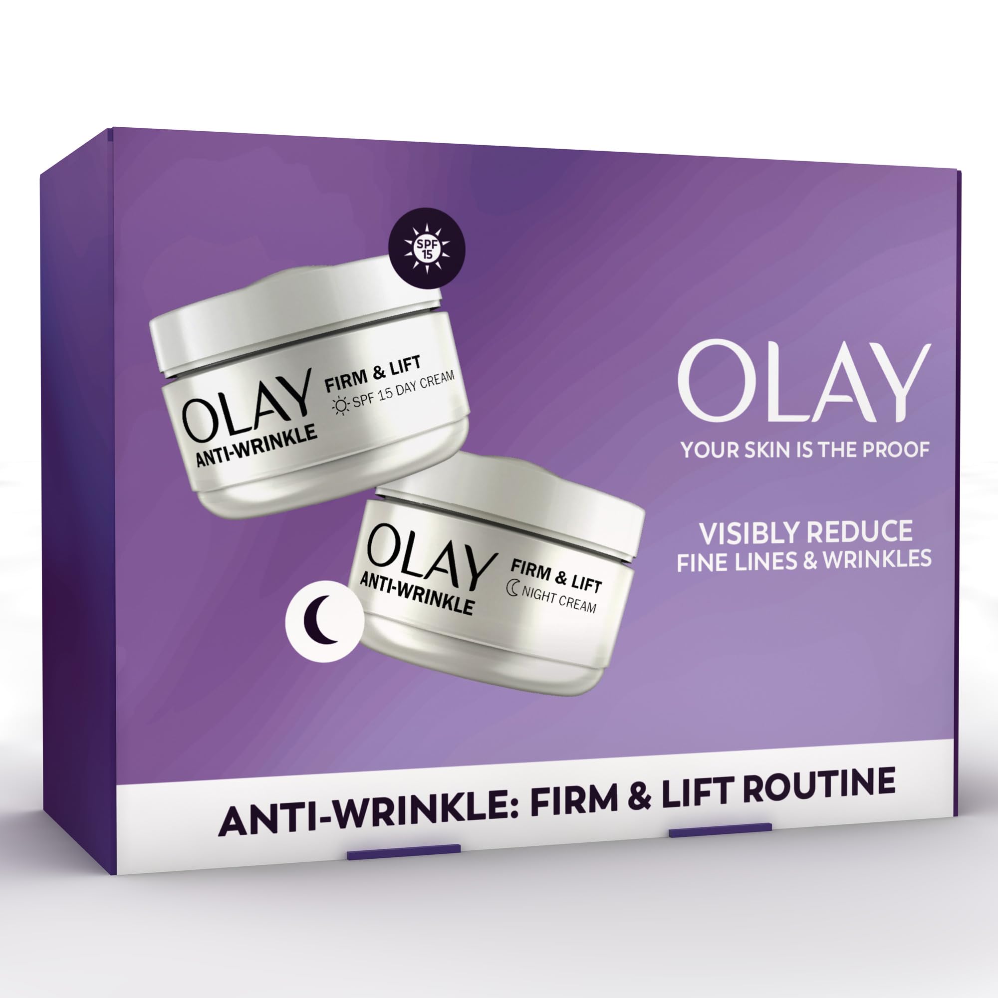 Olay Anti-Wrinkle Firm & Lift Giftset: SPF15 Day Face Cream 50ml ...