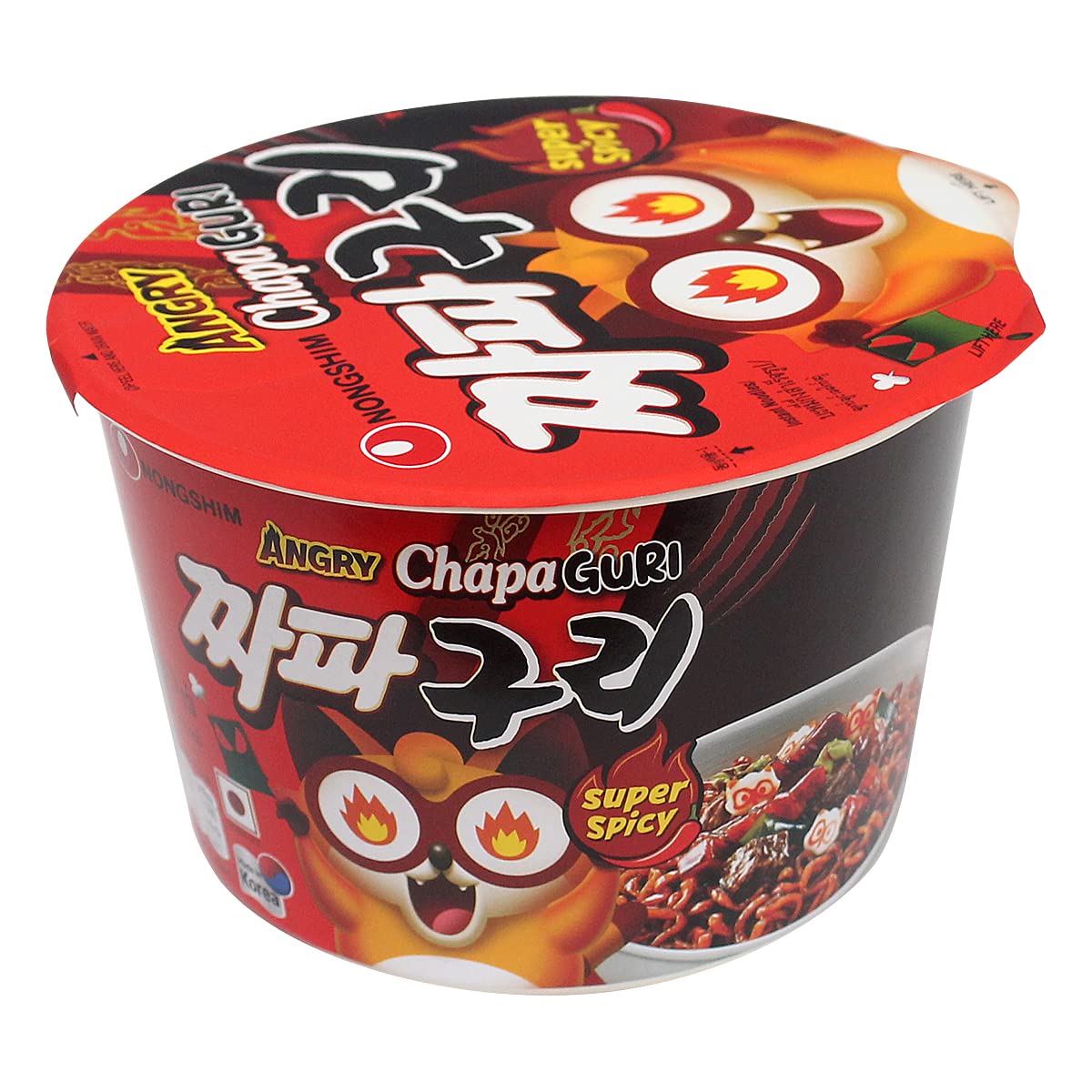 Nongshim Angry Chapaguri Instant Noodles, 4.02 oz ℮ 114 g : Amazon.in ...