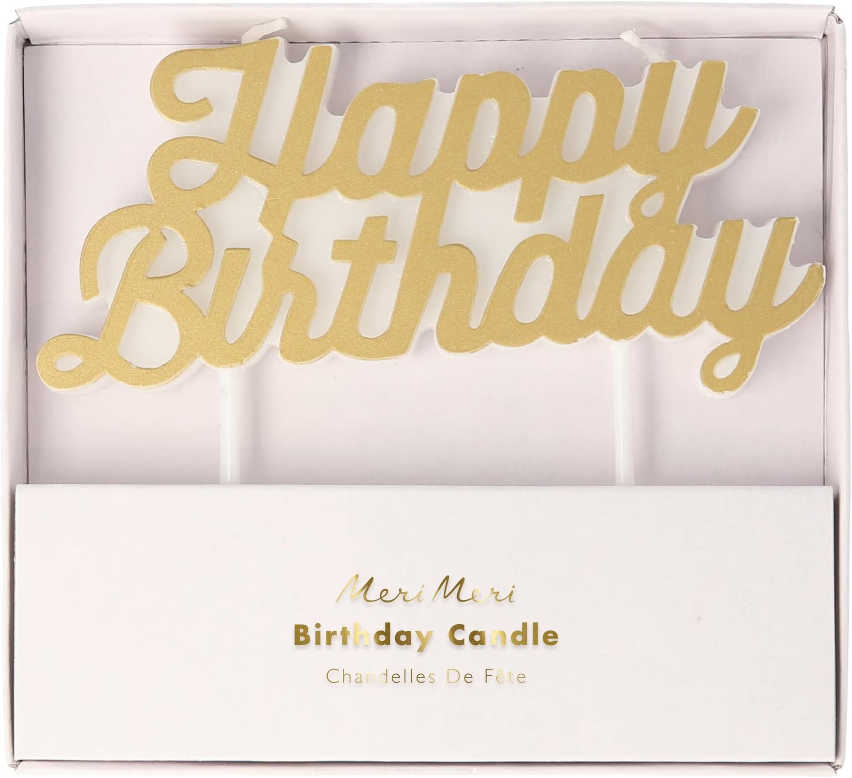 Amazon.com: Meri Meri Blue Happy Birthday Candle (Pack of 1) : Home ...