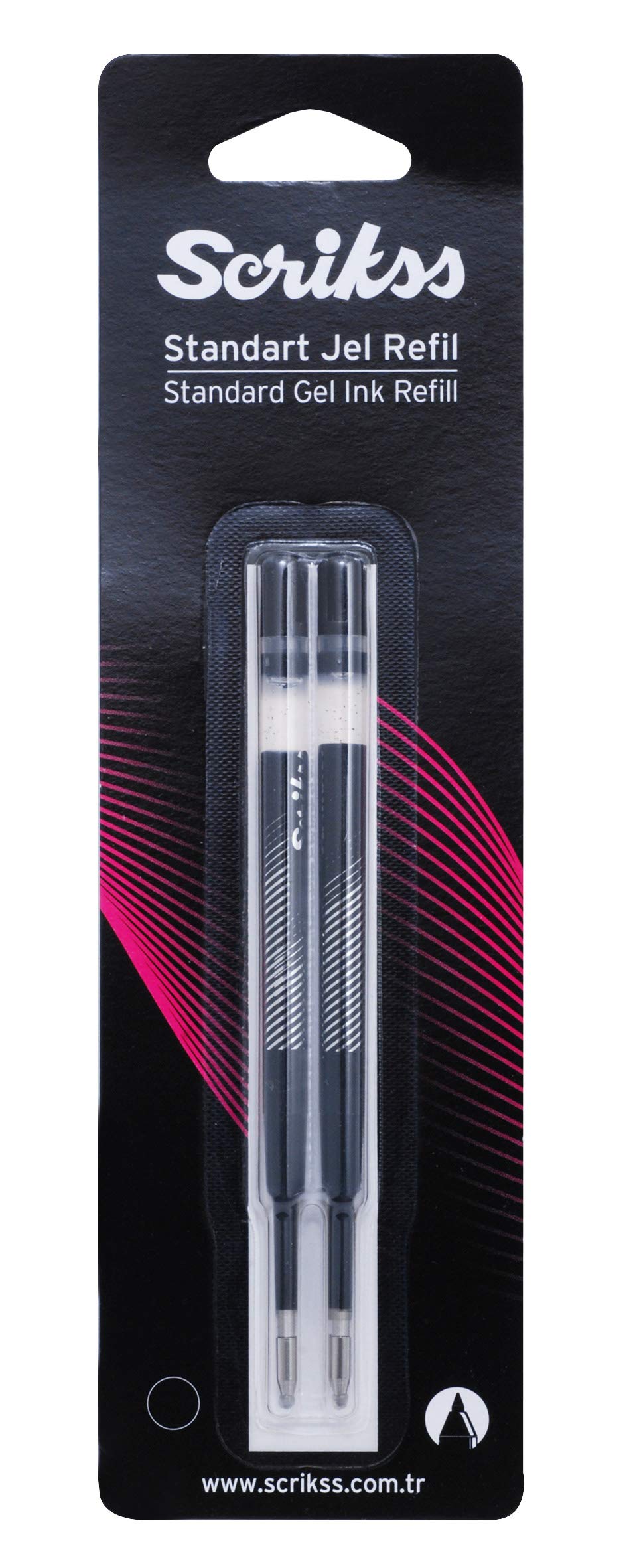 Scrikss Jumbo Jel Tükenmez Refil 2'li Blister Siyah : Amazon.com.tr ...