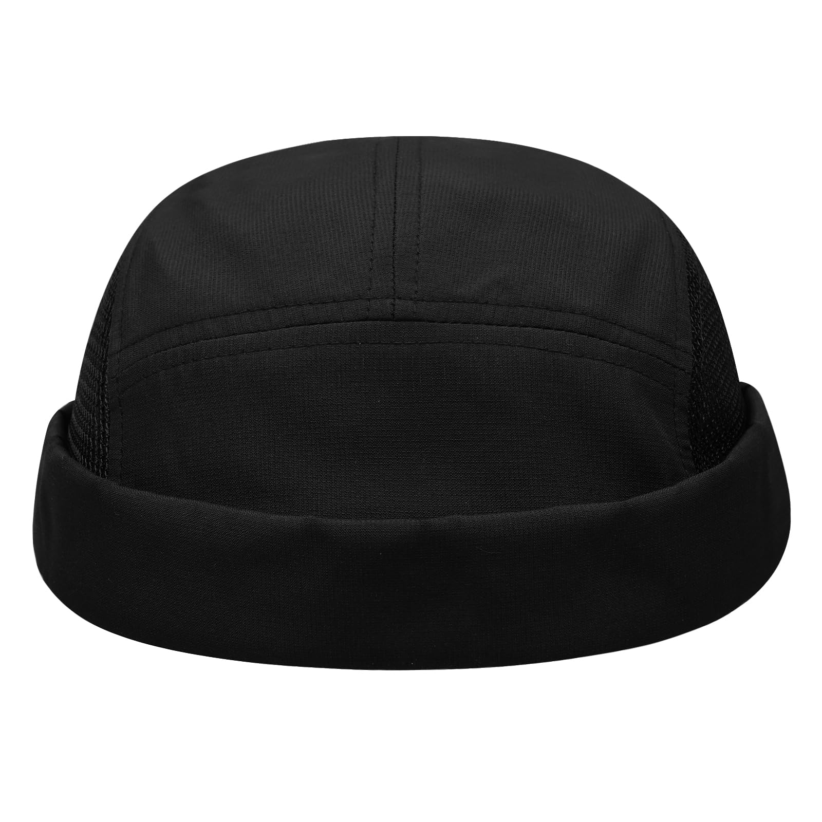 Croogo Mesh Brimless Hats Breathable Docker Hat Causal Sailor Worker ...