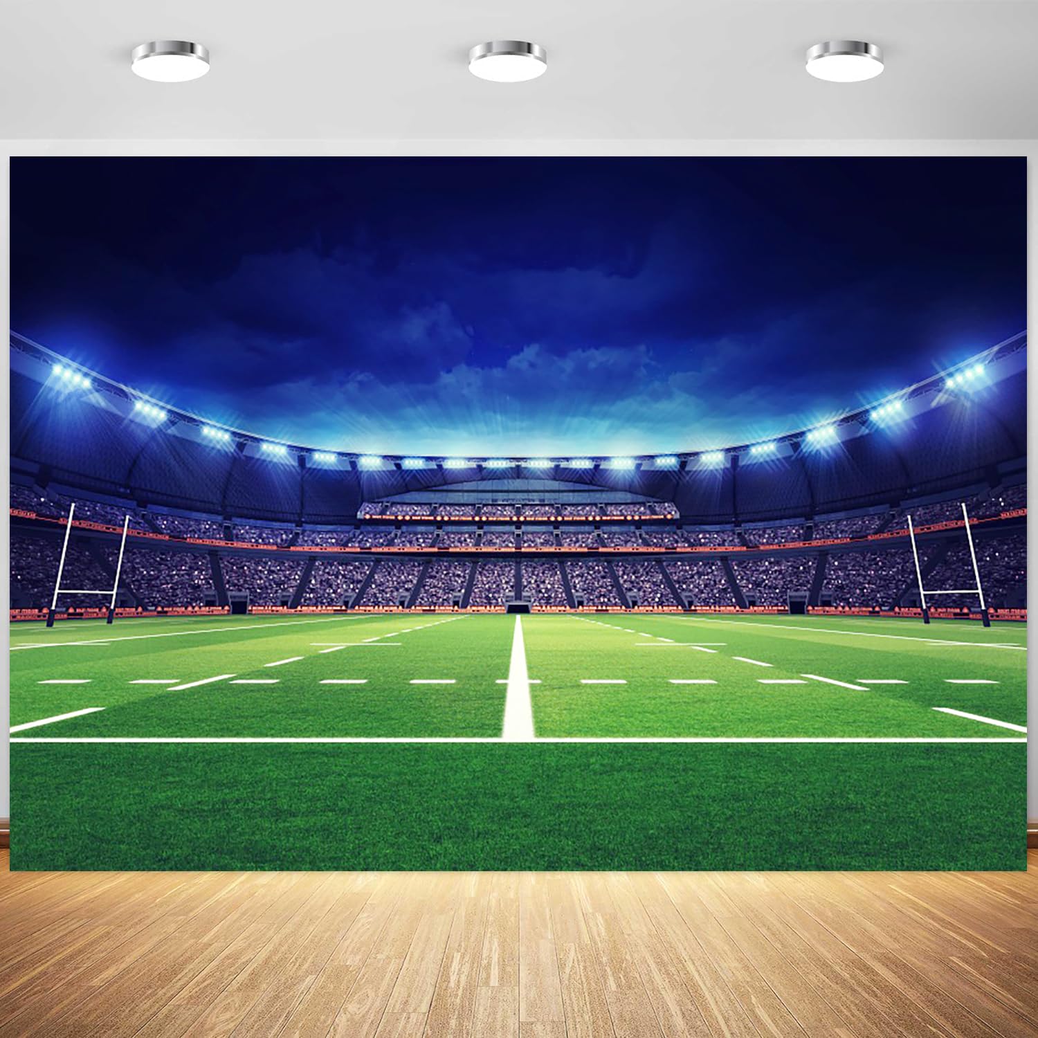 Football Backdrops For Photoshoot 7x5ft Football Field Photo Backdrop ...