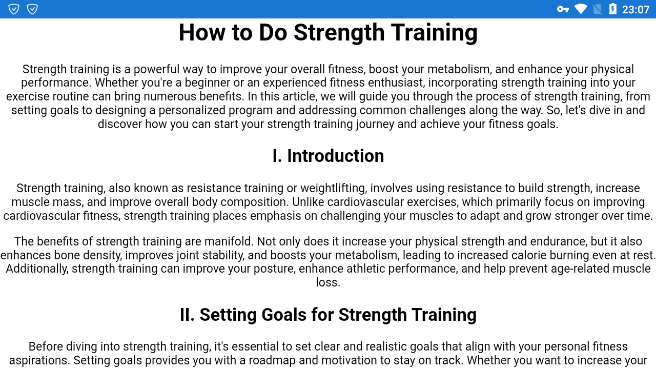 Strength Training 101 - App on Amazon Appstore