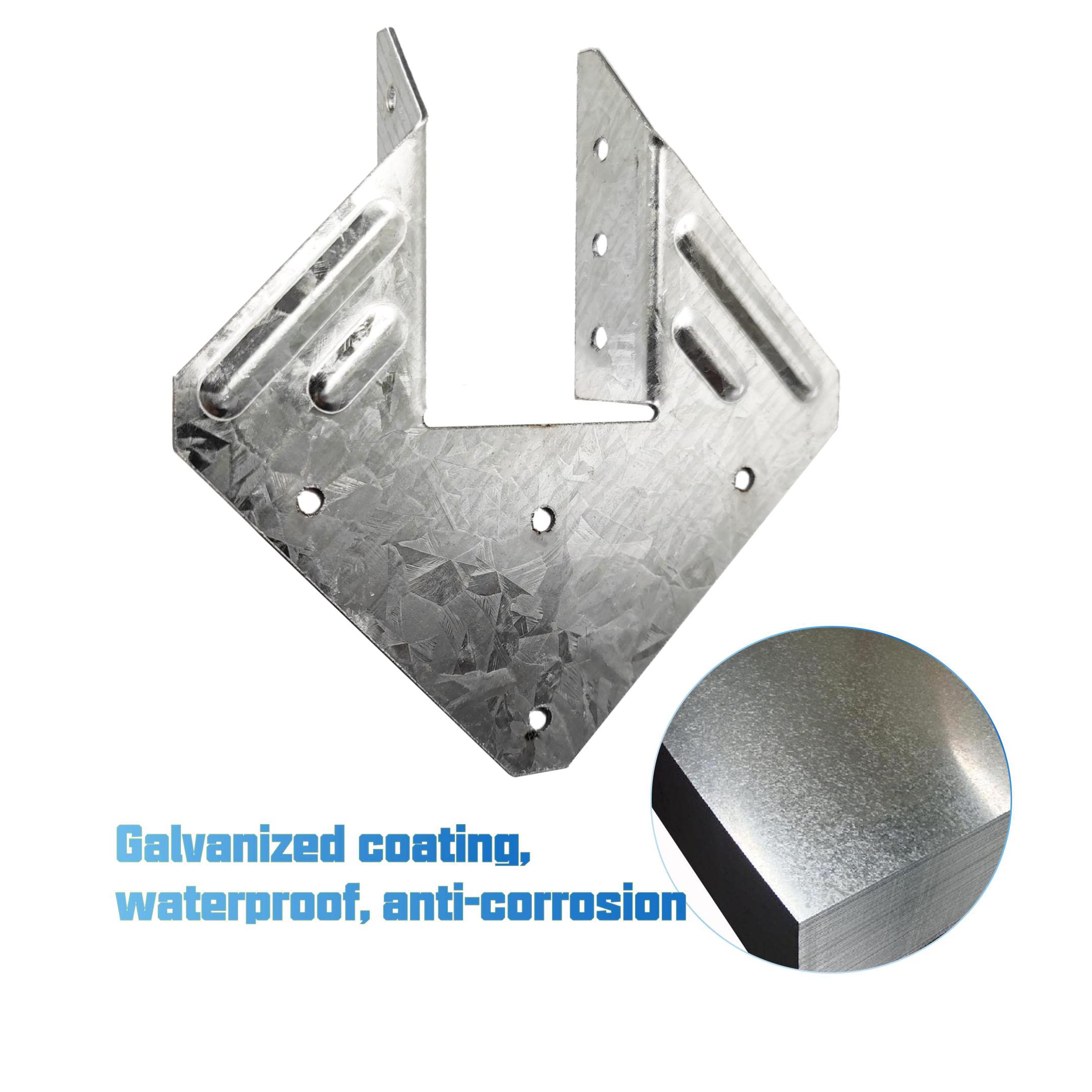 Snapklik.com : LAJIAOZ 8Pcs 18-Gauge Hurricane Tie Hot Dip Galvanized ...