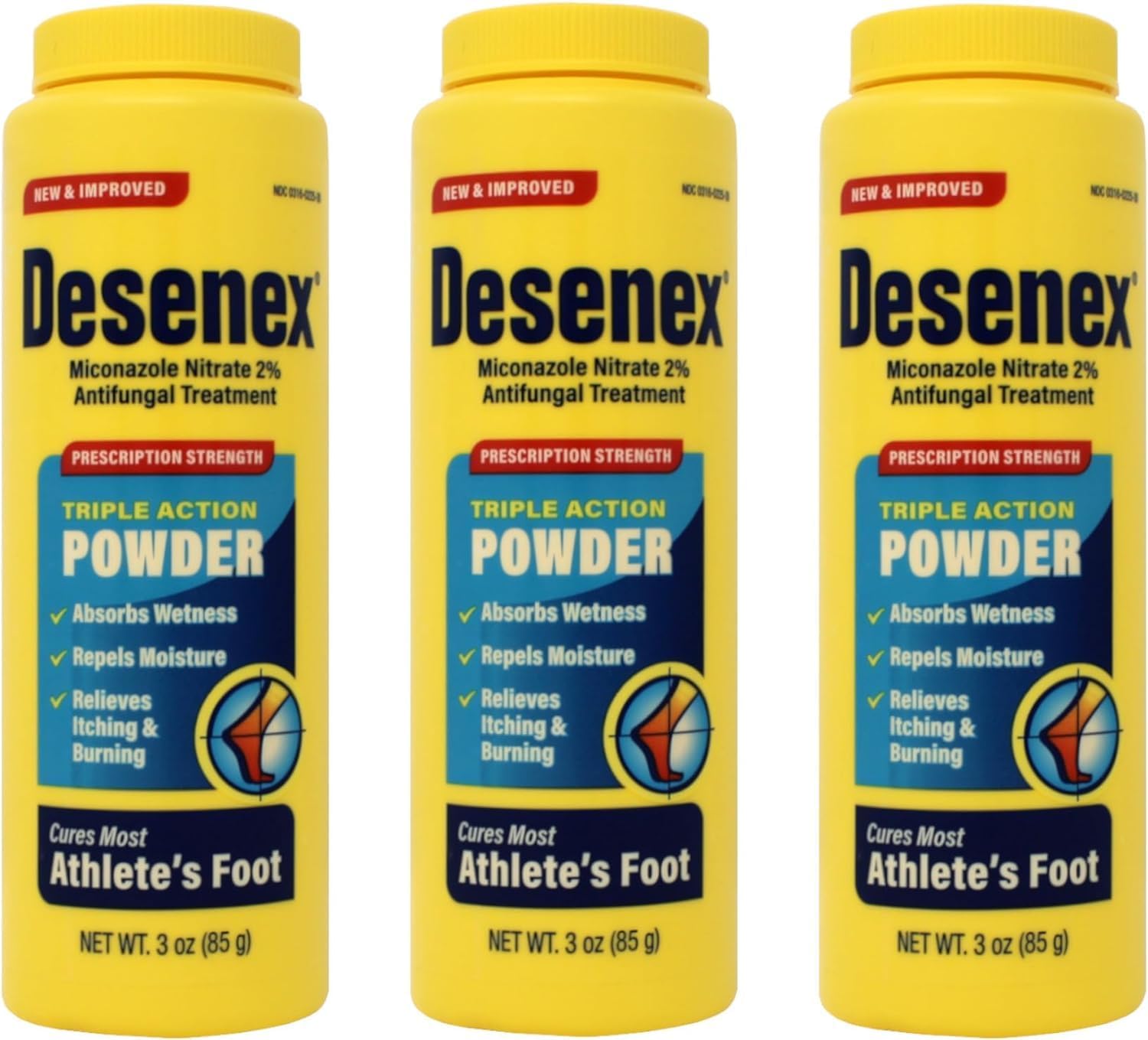 Amazon.com: Desenex Antifungal Powder 2% Miconazole Nitrate 3 oz. (Pack ...