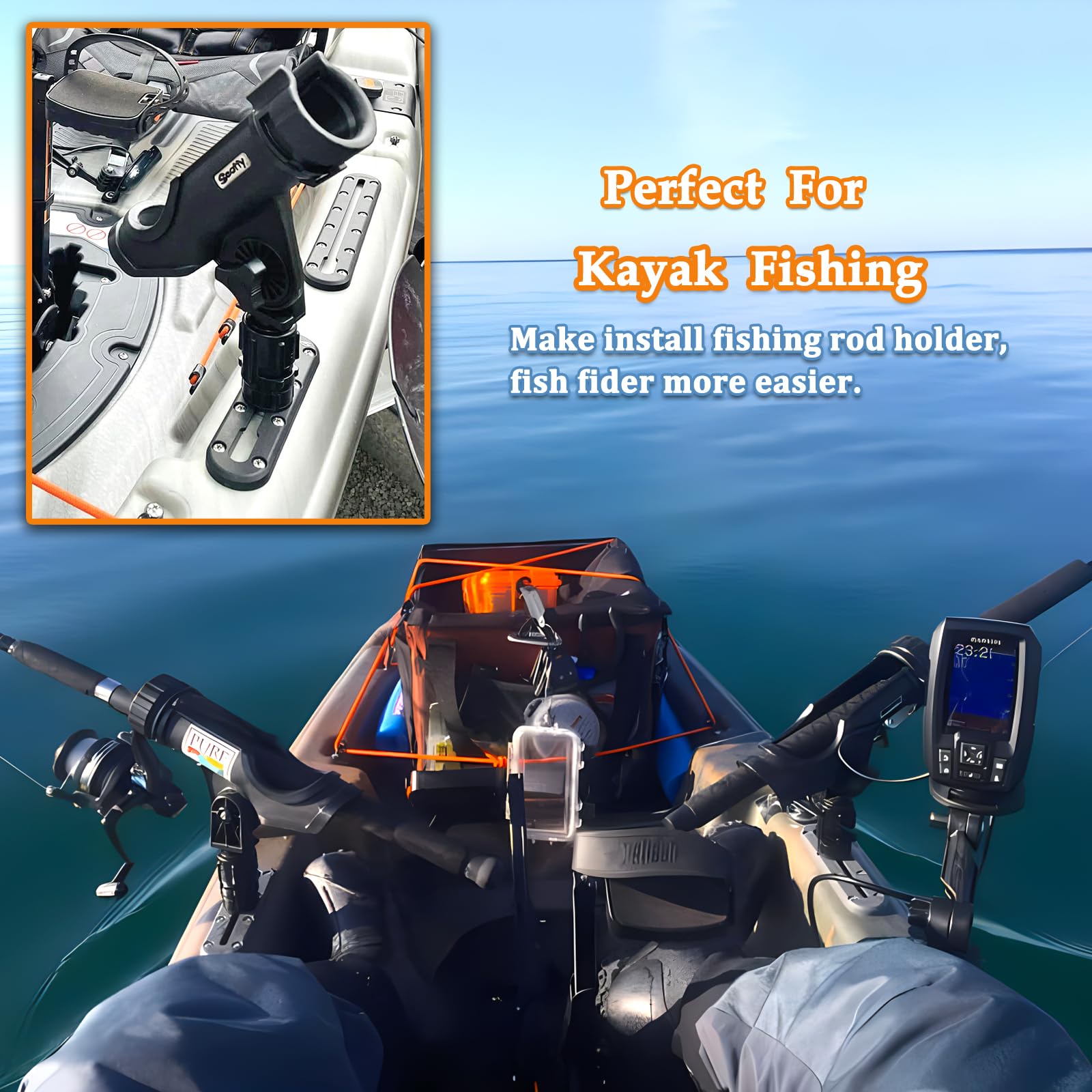 Snapklik.com : Kayak Track For Kayak Fishing, Kayak Rail, Kayak ...