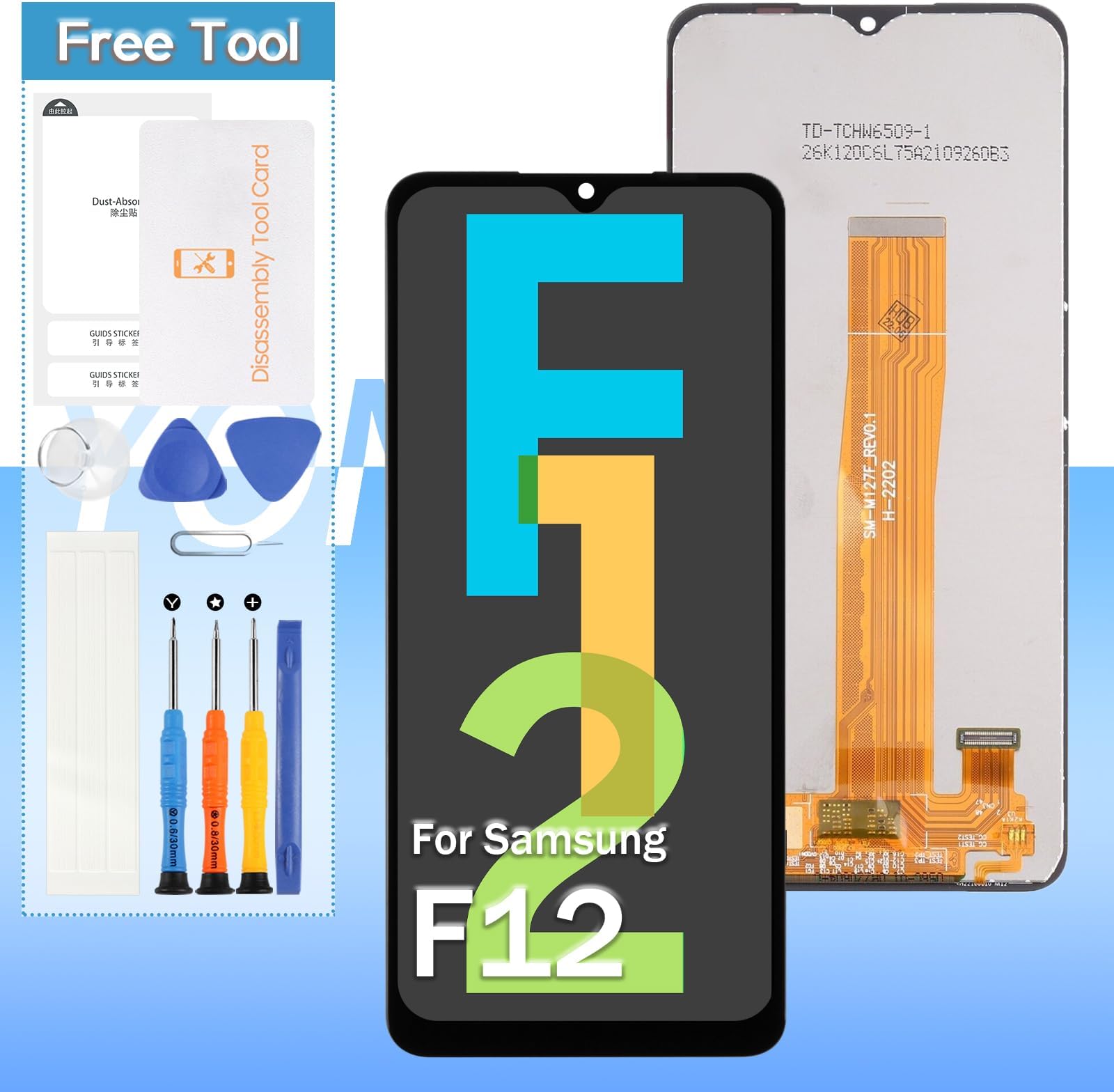 Amazon.com: Original Screen Replacement for Samsung Galaxy F12 SM-F127G ...