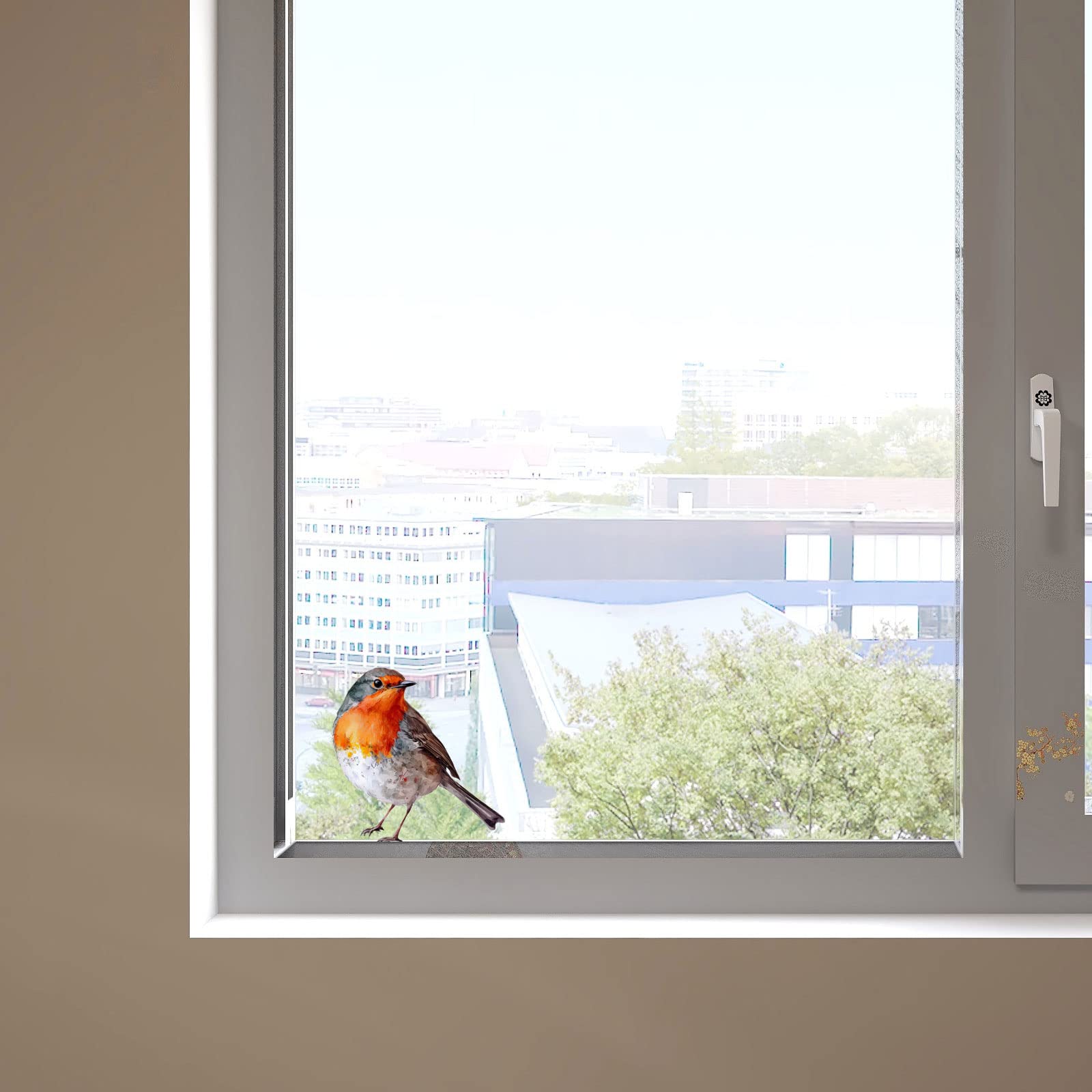 Snapklik.com : Robin Wall Sticker, Bird Wall Decal, Robin Window ...