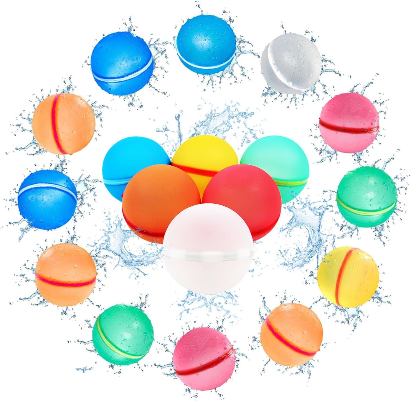Amazon.com: VXCELLENT LIVE LIFE 16PCS Magnetic Reusable Water Balloons ...