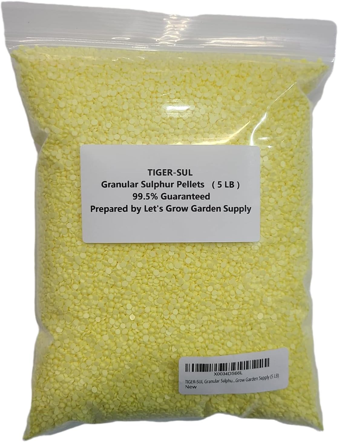 TIGER-SUL Sulfur - Sulphur Pellets 99.5% Prepared by Let's Grow Garden ...