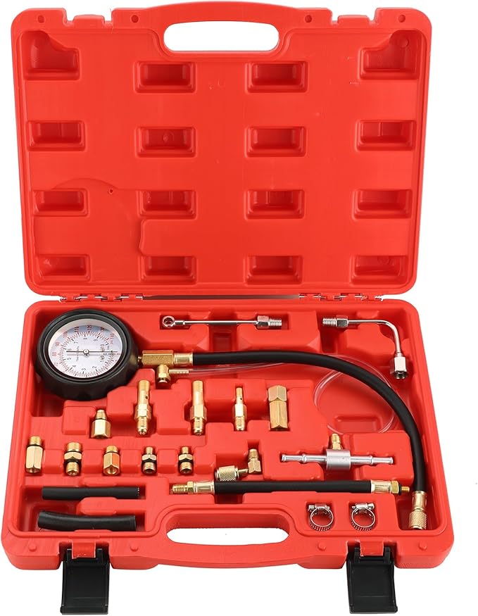 Amazon.com: weyleity 0-140PSI Fuel Pressure Gauge Kit | Fuel Injection ...