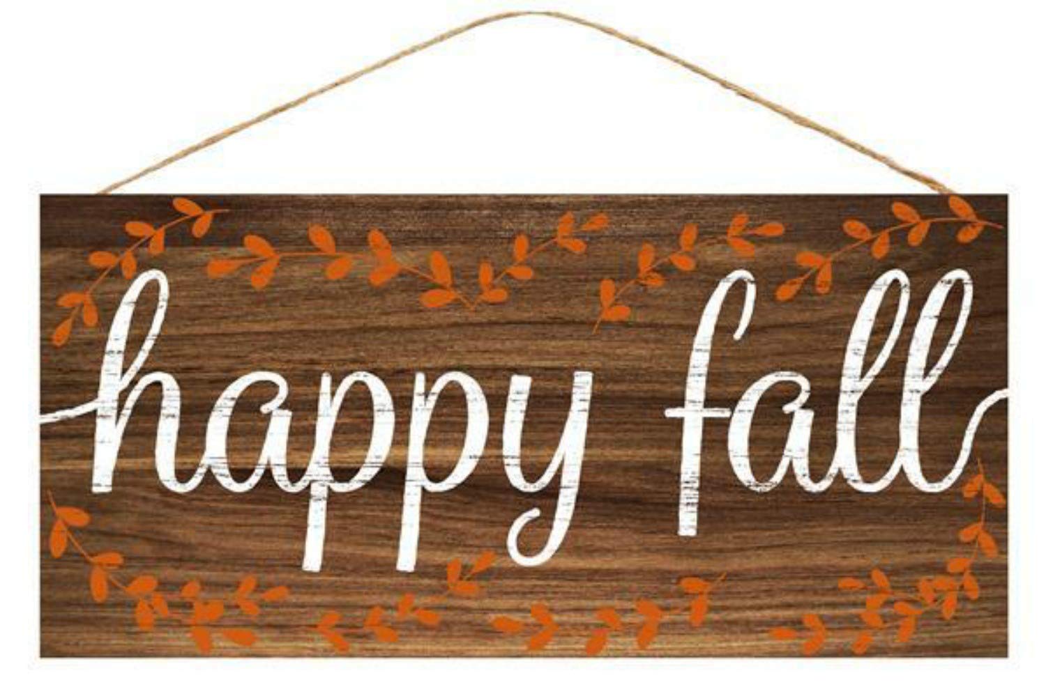 Amazon.com : Craig Bachman 12" Hanging Wood Sign: Happy Fall Distressed ...