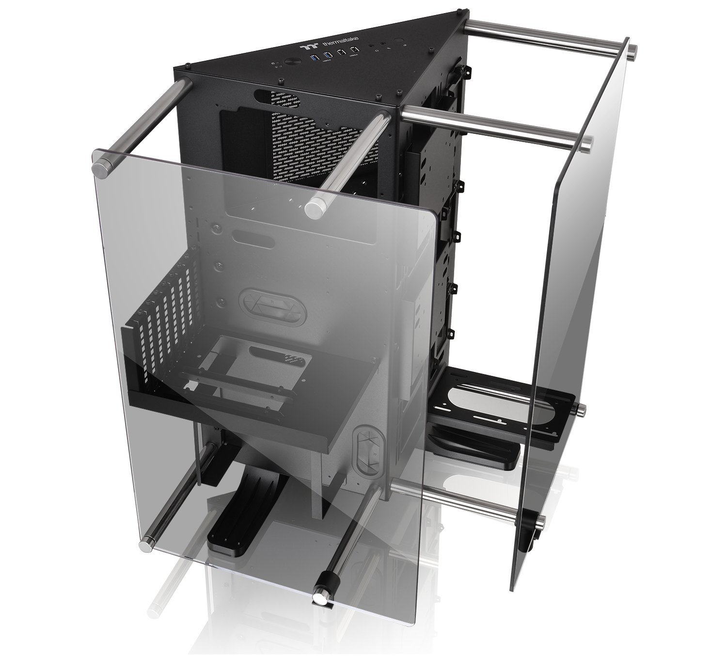 Thermaltake Core P90 Tempered Glass Black ATX Mid Tower Open Frame 2 ...