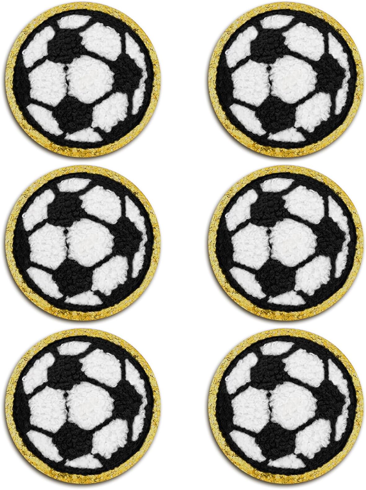 Amazon.com: FAZHBARY 6 PCS Pink Tennis Ball Patch Chenille Patches Gold ...