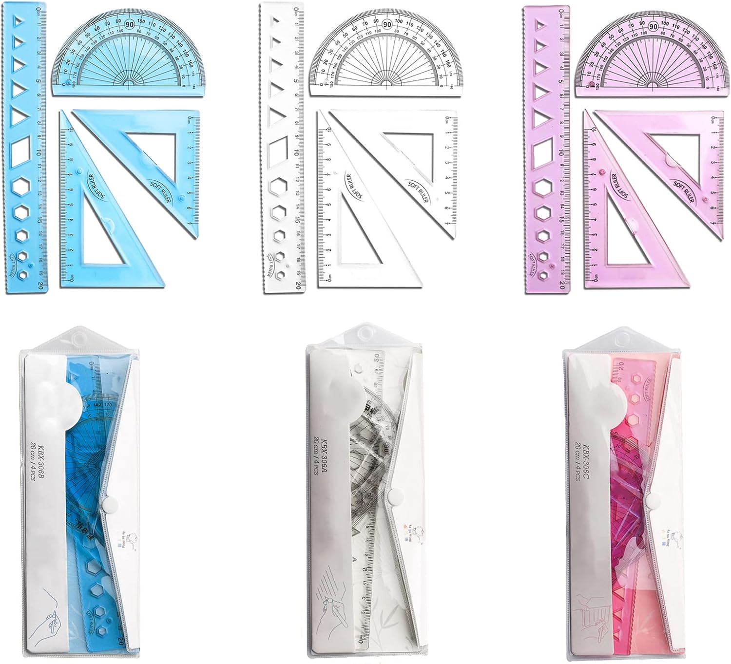 Amazon.com : Students Learn rulers, Flexible Flexible Unbreakable ...