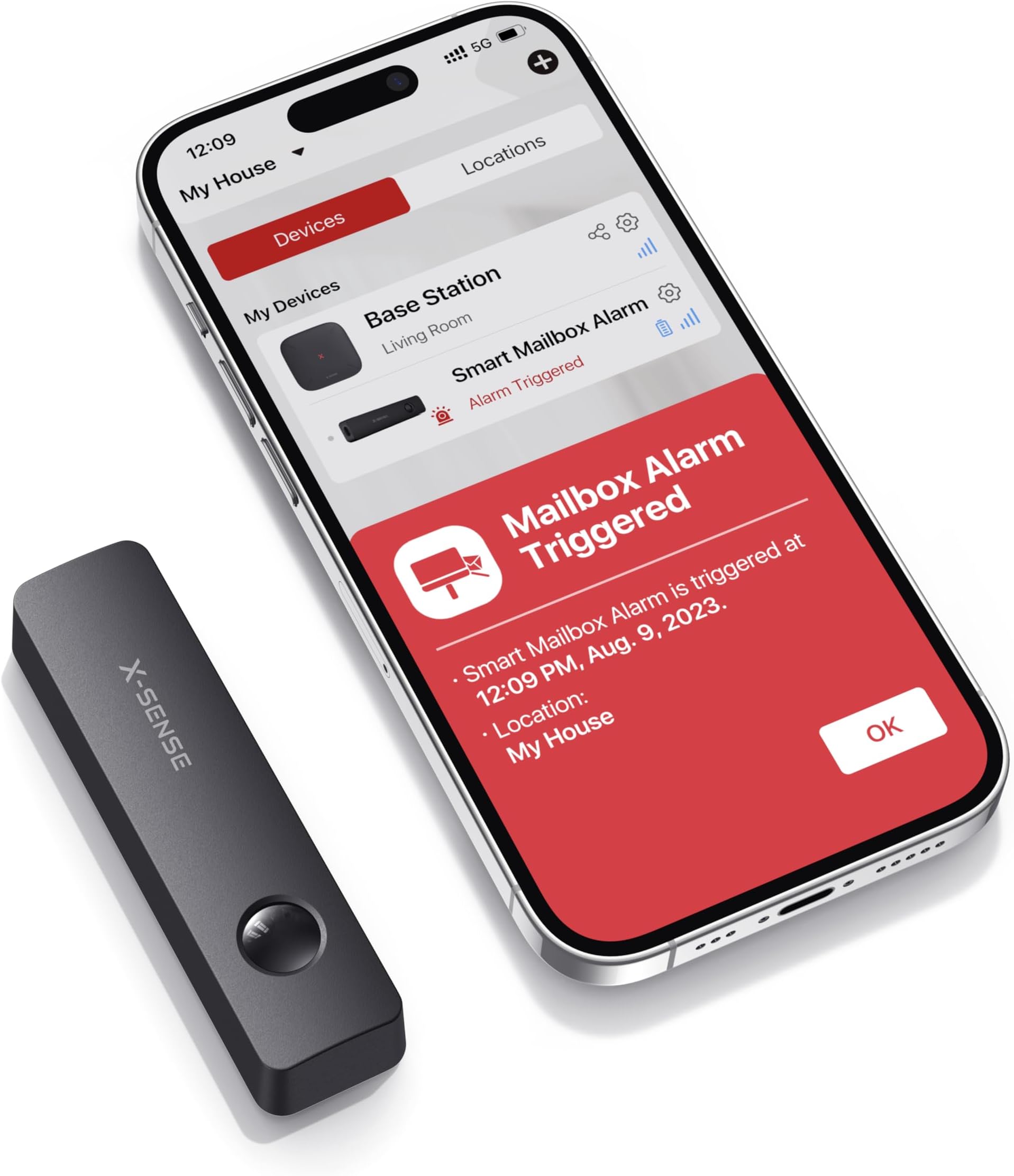 Amazon.com: X-Sense Smart Mailbox Alarm, Requires SBS50 Base Station ...