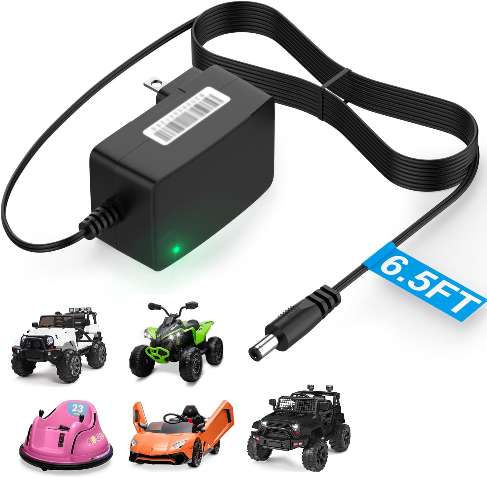 Amazon.com: 12V 1A Kids Power Wheel Ride On SUV Car Charger, AC Adapter ...