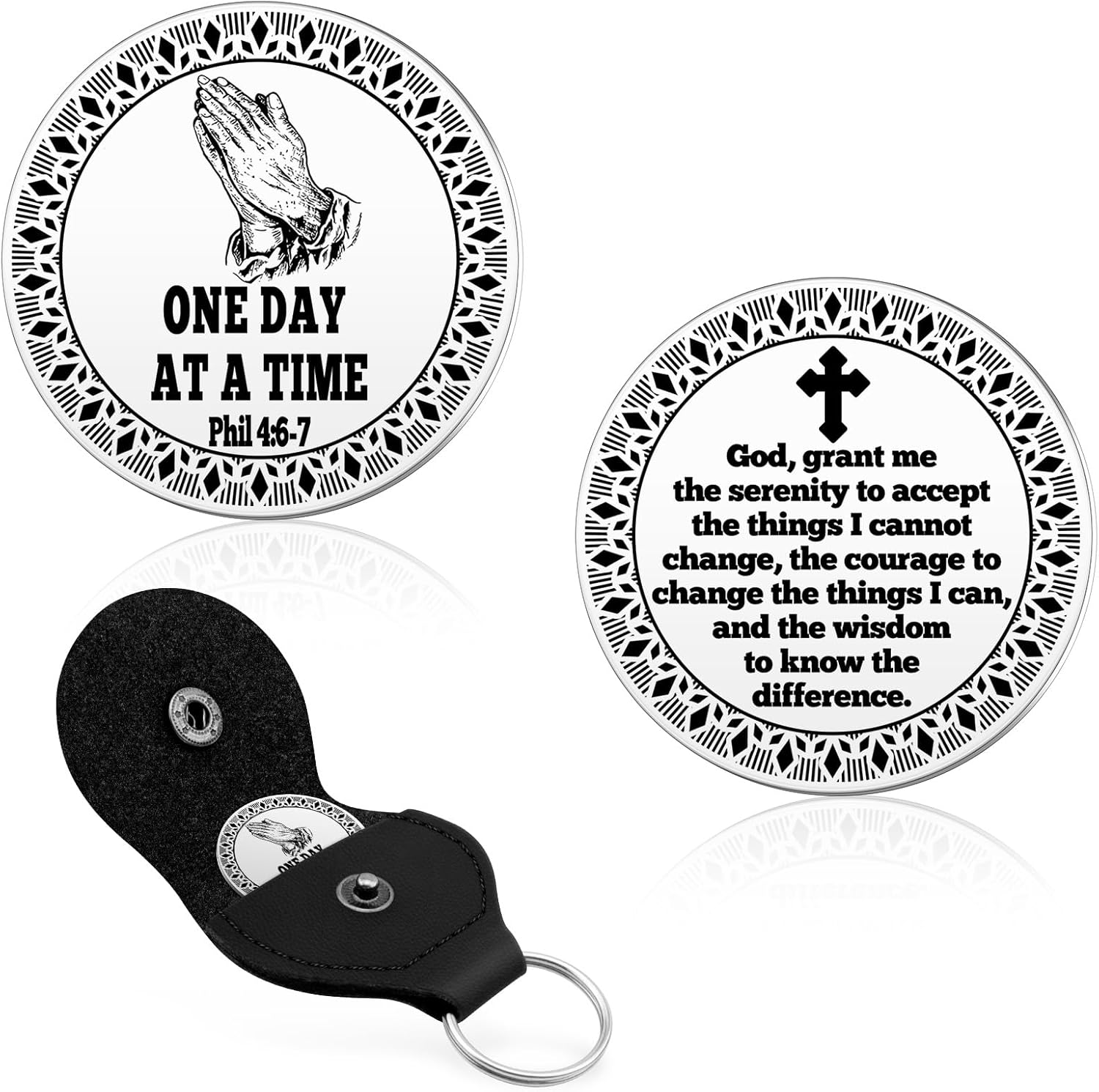 Mxrymvu Bible Verse Keycahin for Women Men Sobriety Gift Religious ...