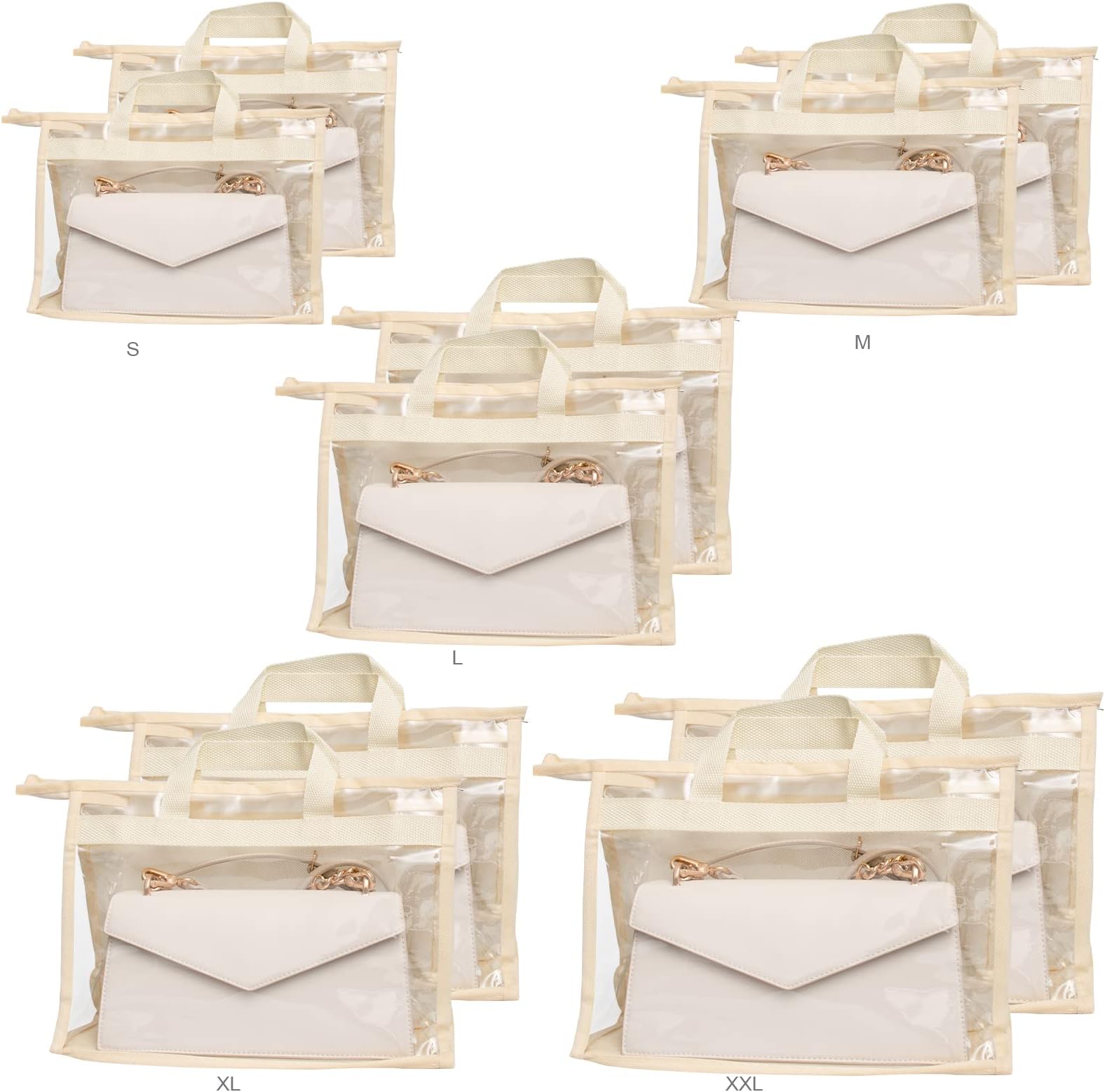 Amazon.com: 9 Pack Dust Bags for Handbags,Clear Purse Storage,Handbag ...