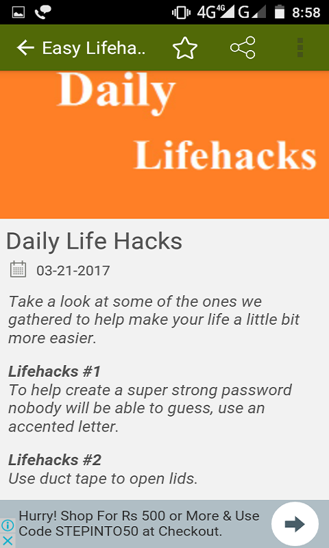 Easy Lifehacks - App on Amazon Appstore