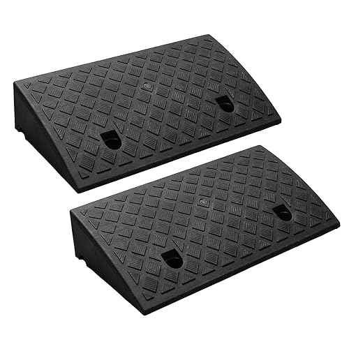 Snapklik.com : Portable Lightweight Plastic Curb Ramps 2PCS, Heavy Duty ...