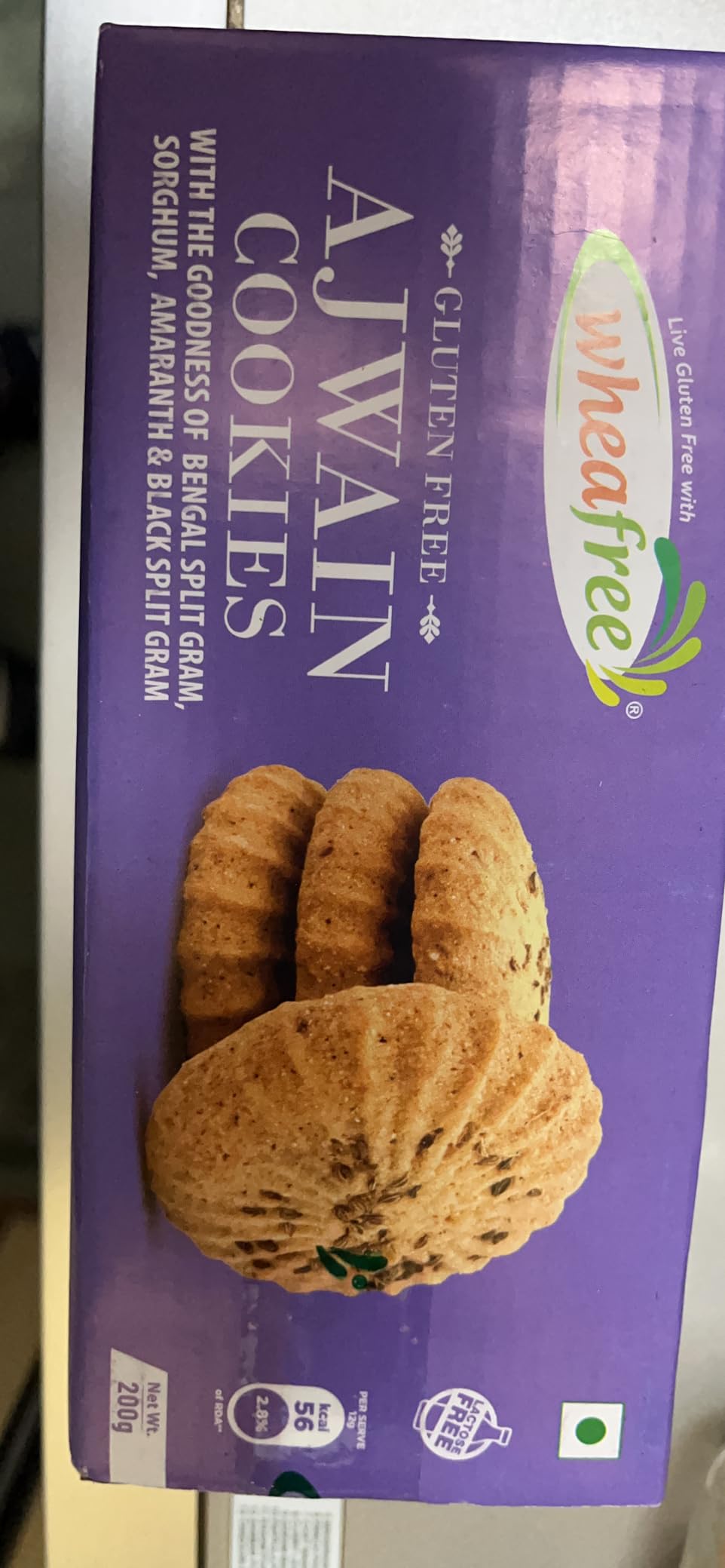 Wheafree Gluten Free Ajwain Cookies - Pack of 2 (200g each) | Lactose ...