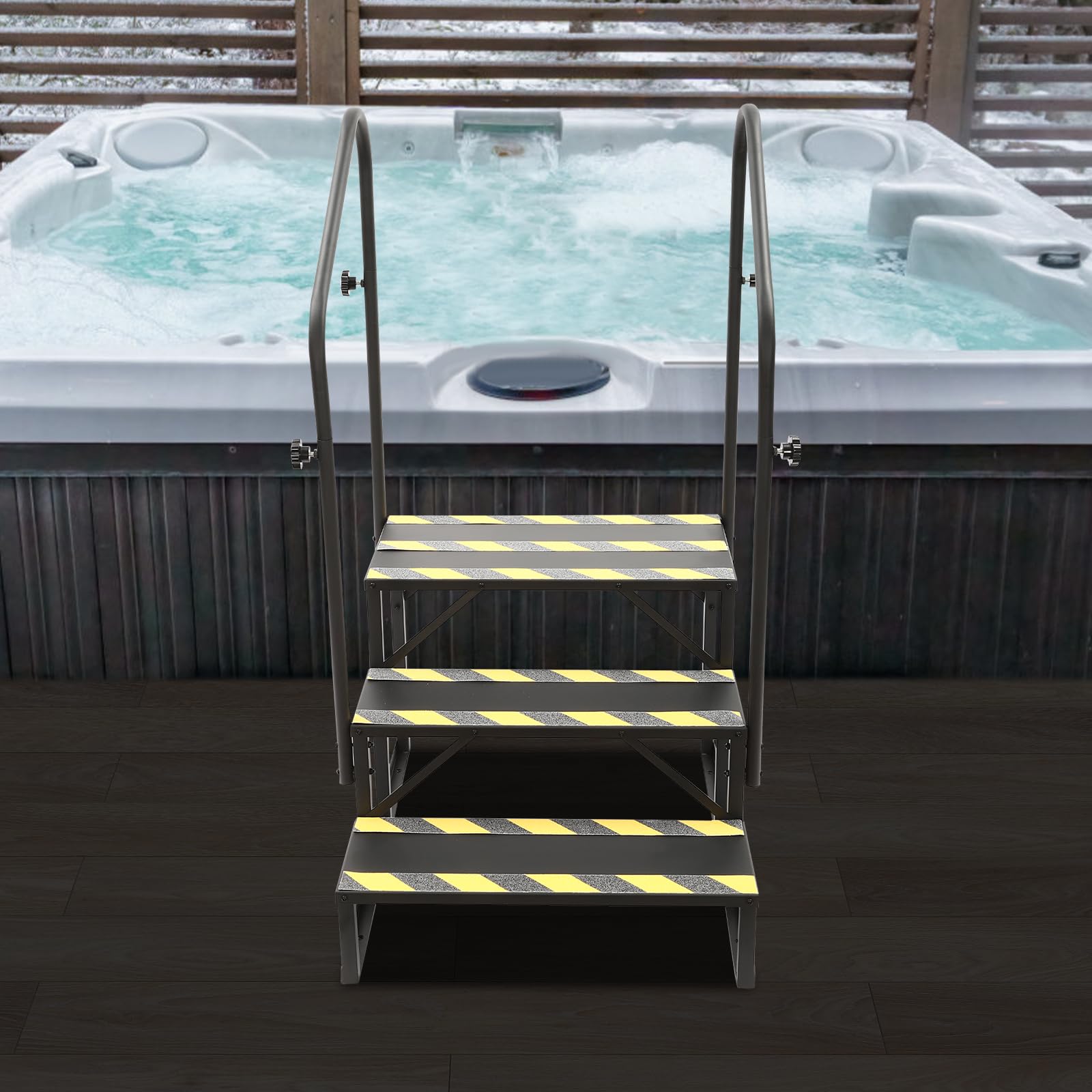 450 Lb Capacity Ladder Heavy Duty 4-Step Swimming Pool Ladder - 450Lbs ...