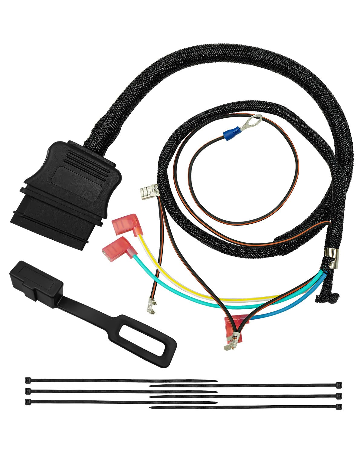 Amazon.com: Qnbes 3 Pin Snow Plow Side Control Wire Harness Fit for ...