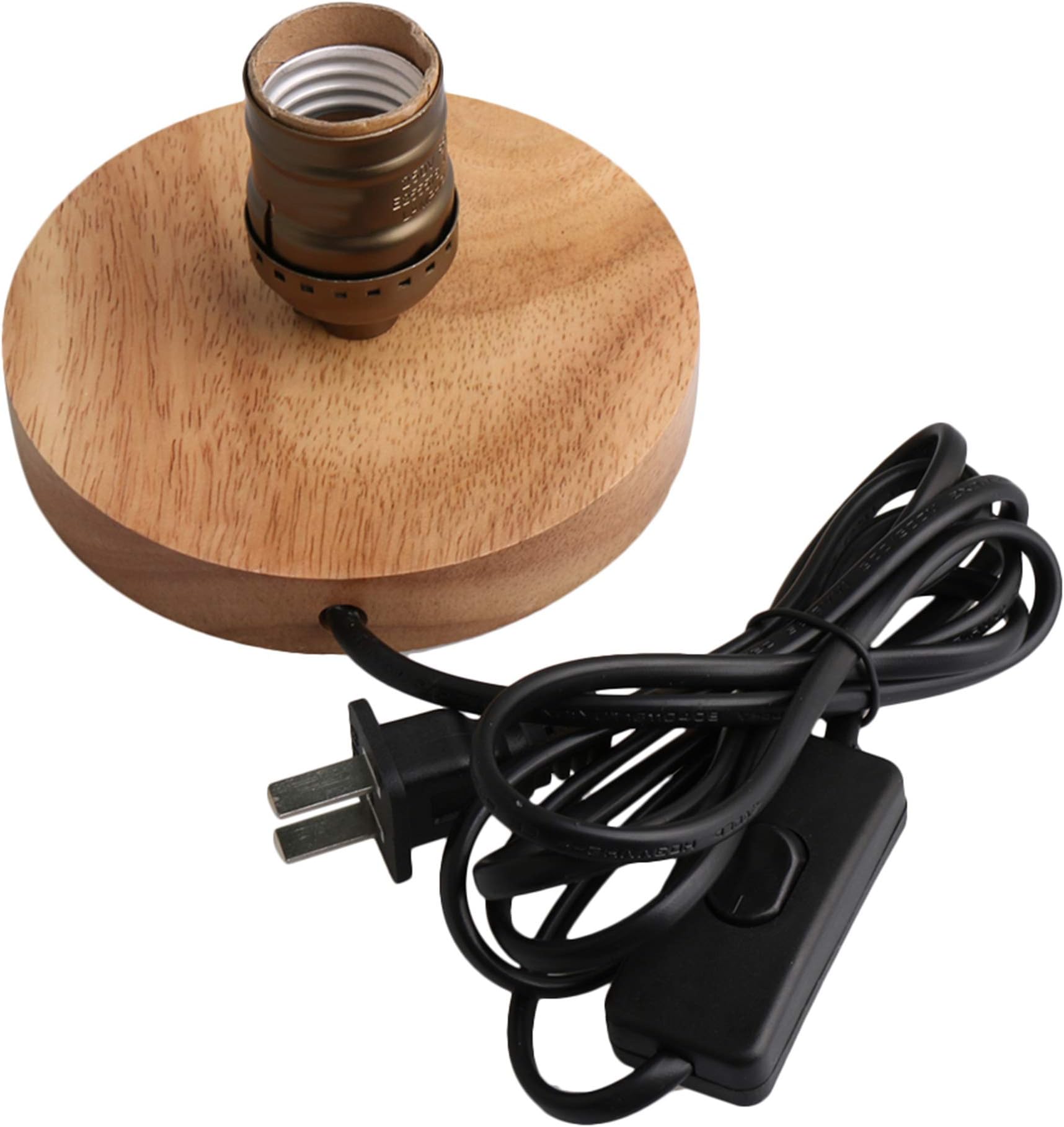 RDEXP Vintage Retro ON/Off Switch Socket Wooden Base E27 Threaded ...