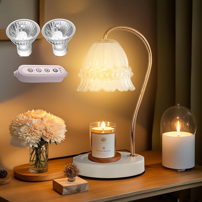 Amazon.com: Candle Warmer Lamp with Dimmer - Electric Candle Lamp with ...