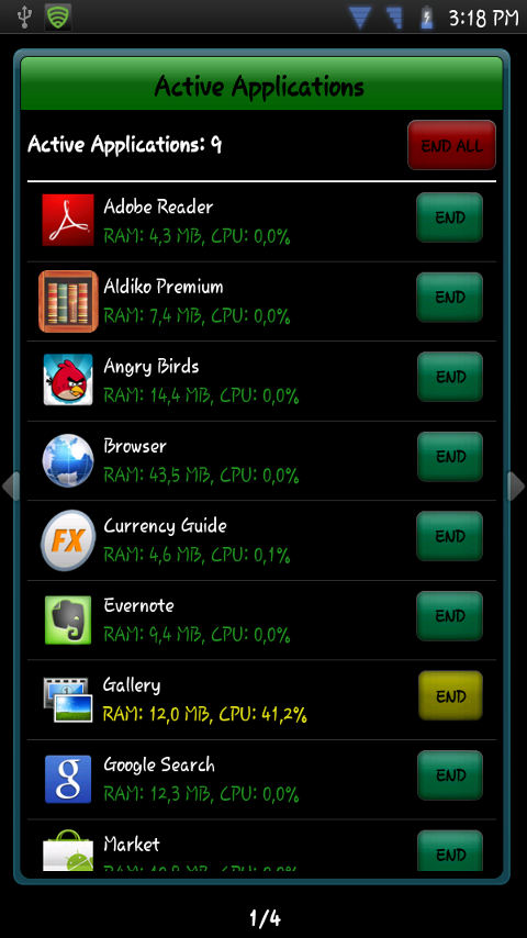 Active Apps Ads / Task Manager - App on Amazon Appstore