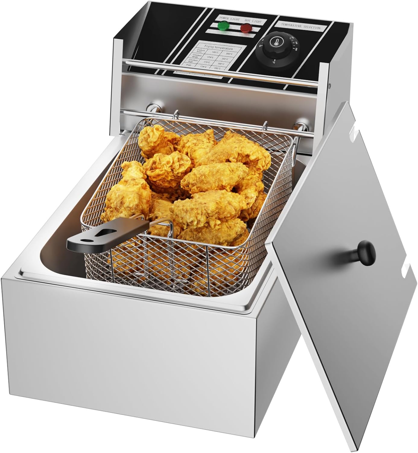 TAIMIKO 2500W 6L Electric Deep Fryer Single Tank Deep Fat Fryer ...