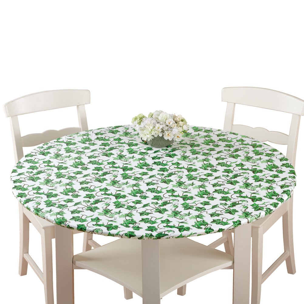 Amazon.com: Collections Etc. Patterned Fitted Table Cover with Soft ...