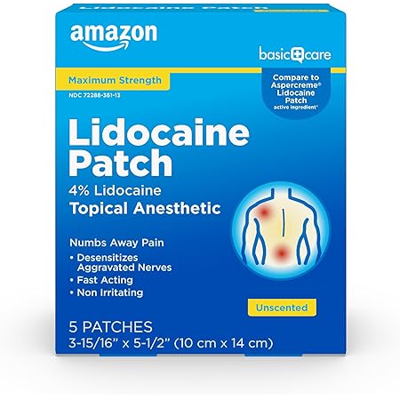Amazon.com: Amazon Basic Care Medicated Cold Hot 5% Menthol Patch | 7. ...