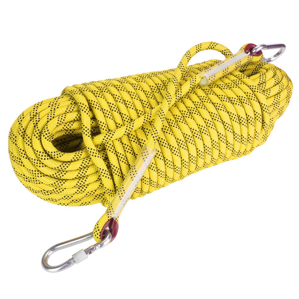 30m Outdoor Rock Climbing Escape Rope 12mm Diameter Safety Survival ...