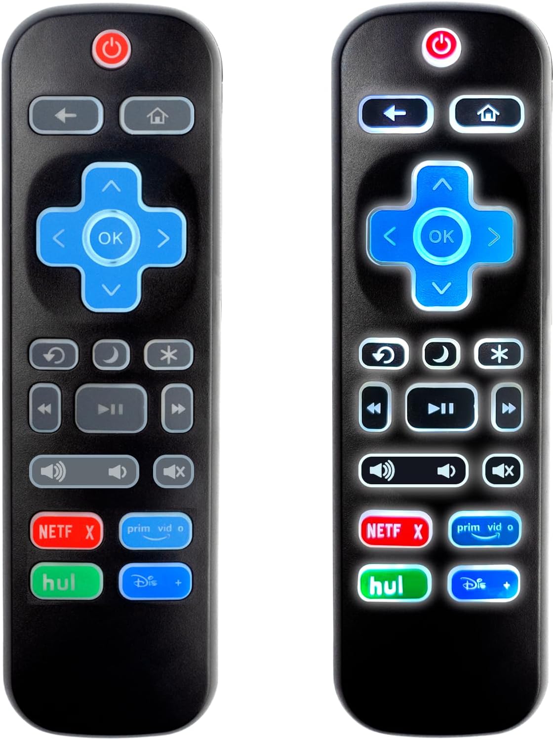 Amazon.com: 【Pack of 2】 Backlit Roku Remote Replacement for Roku ...
